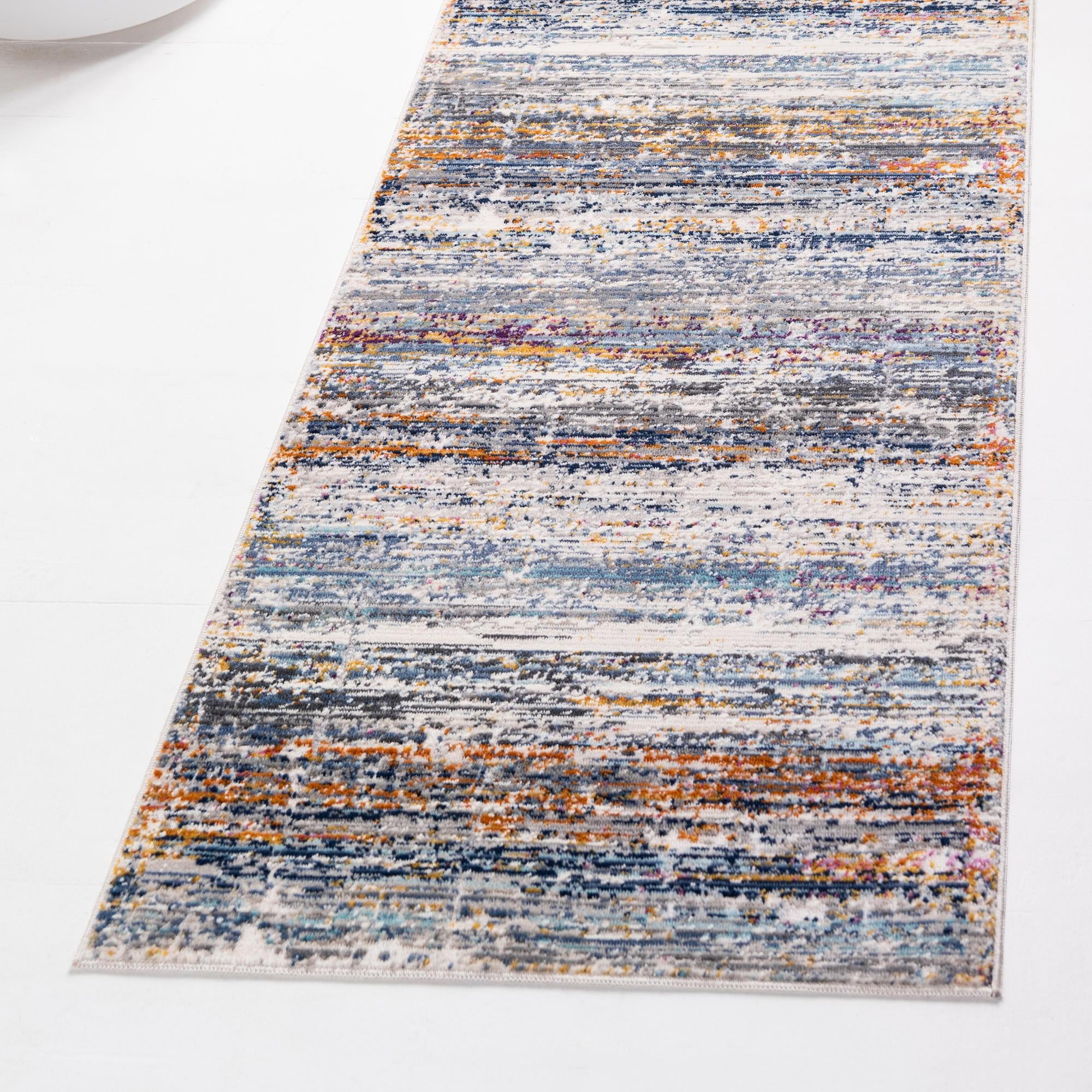 Rugs.Com Malibu Collection Runner Rug ‚Äì 10 Ft Runner Multi Low-Pile ...