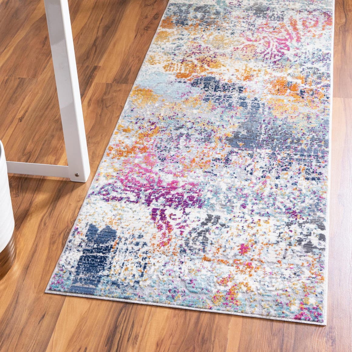 Rugs.Com Malibu Collection Runner Rug ‚Äì 10 Ft Runner Multi Low-Pile ...