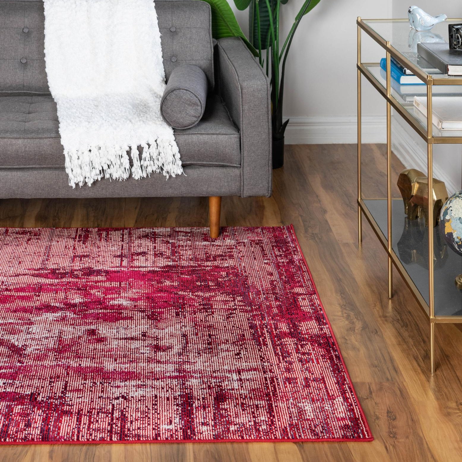 Rugs.Com Starlight Collection Transitional Abstract Area Rug ‚Äì Red 8 ...