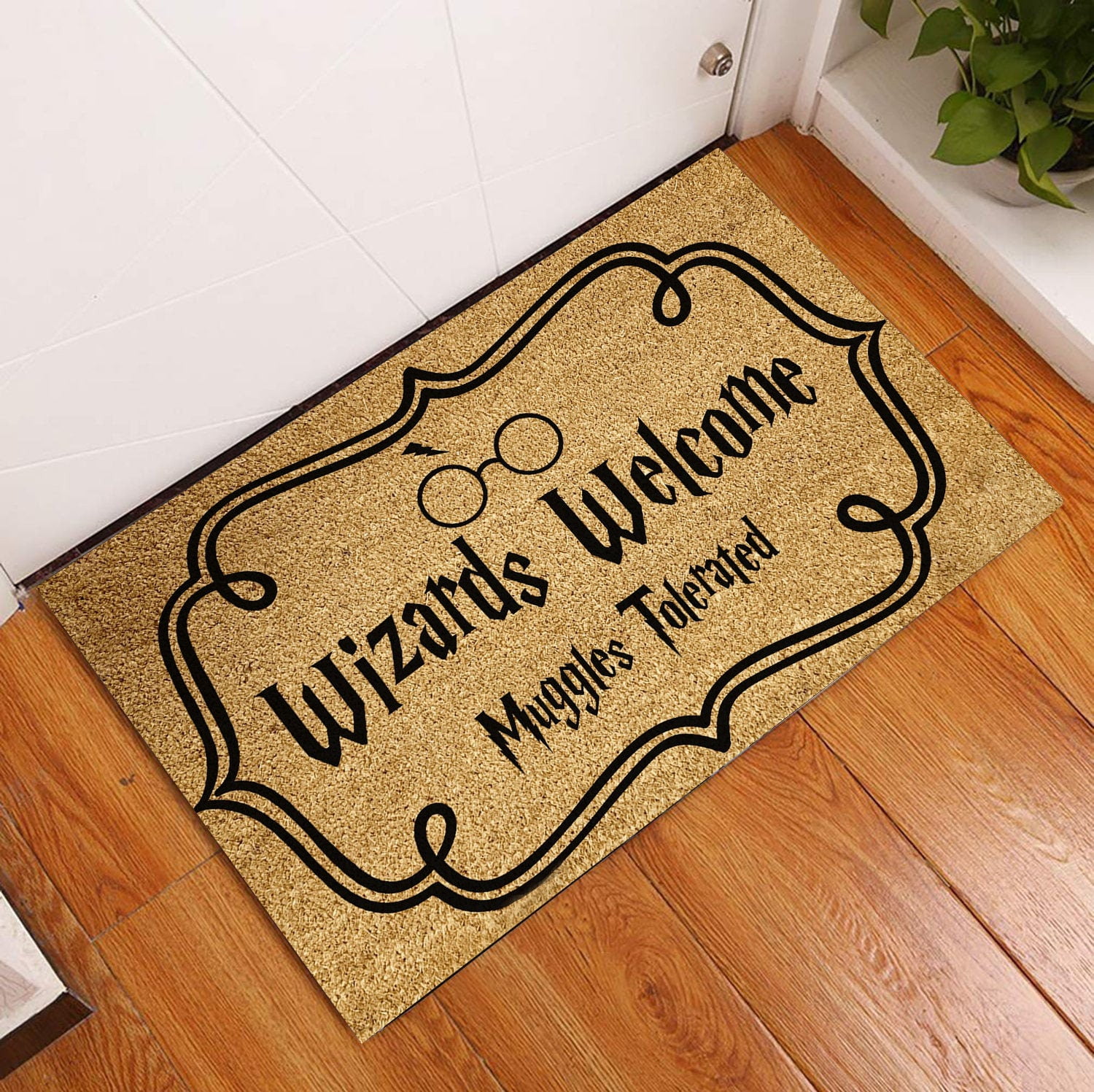 Rugs For Bedroom Fluffy Wizards Welcome Muggles Tolerated Welcome Mat ...
