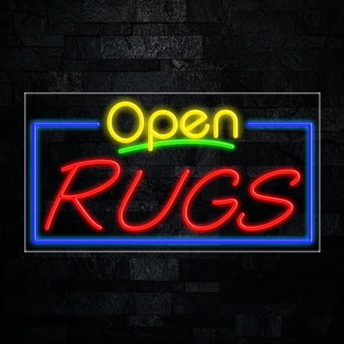 Rugs LED Neon Sign 33"L x 18"H #35844 - Walmart.com
