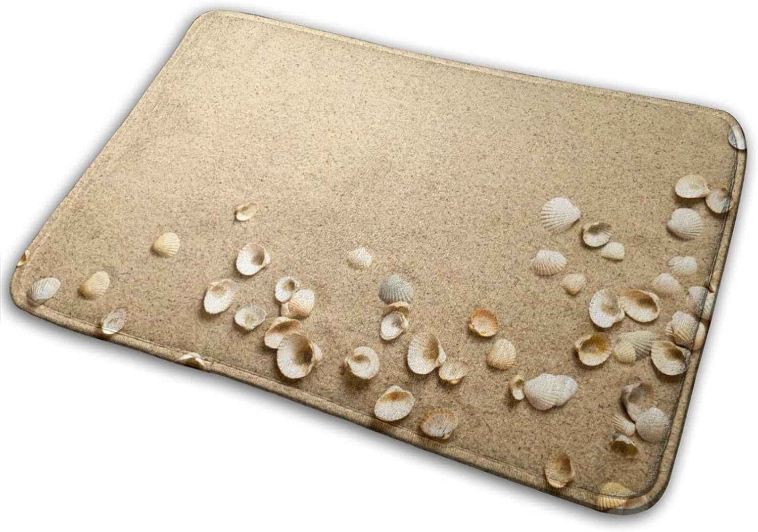 Rugs for Room Sea Shells On Sand Bathroom Memory Foam Bath Rug Soft ...