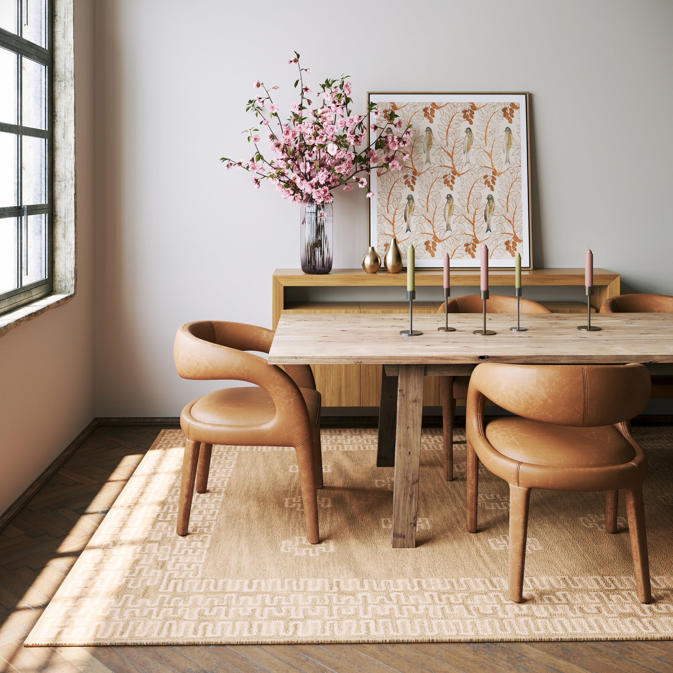 Rugs USA x Padma Lakshmi Arizona Southwestern Motif Wool Rug, 6' x 9 ...