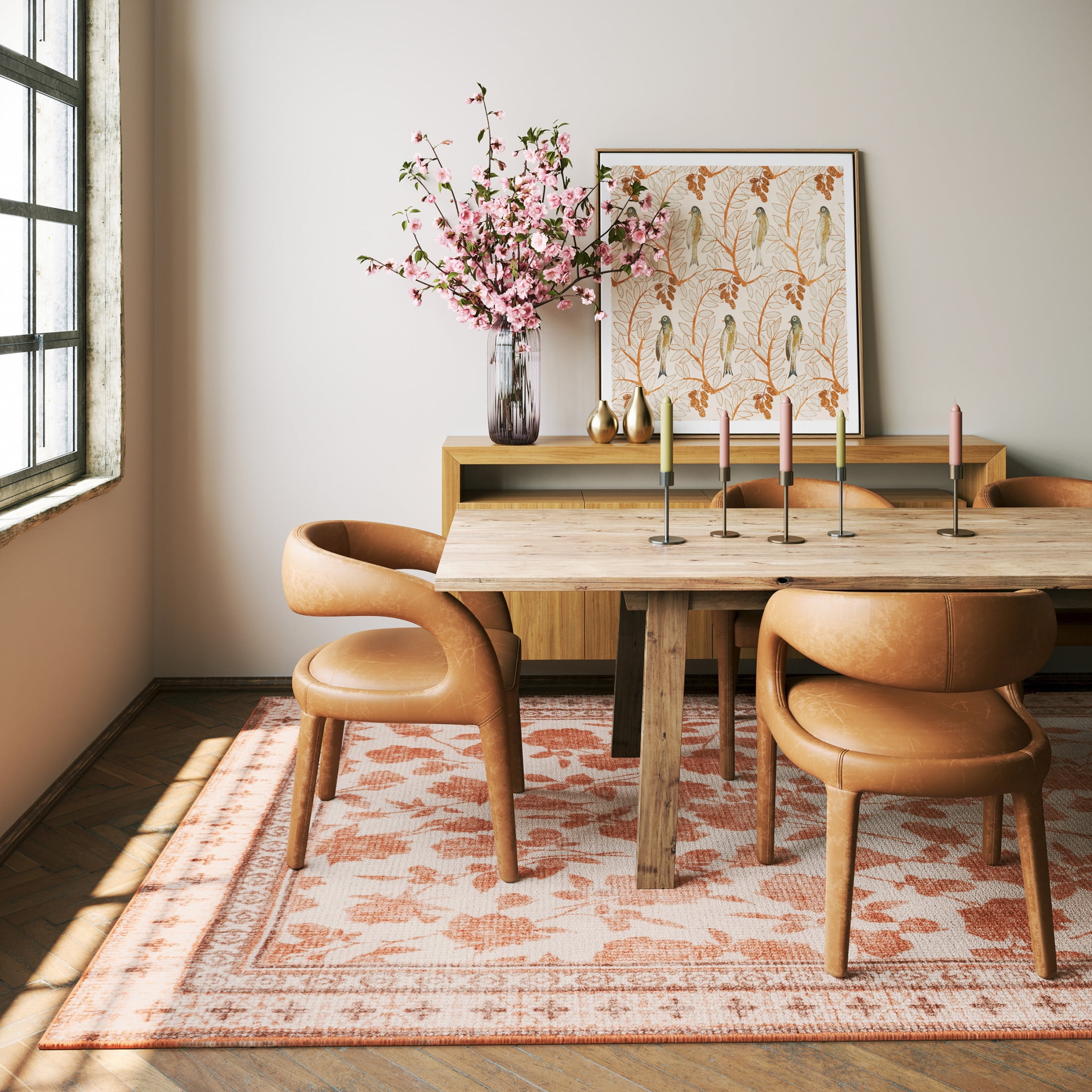 Rugs USA x Padma Lakshmi Botanica Hand-Tufted Botanical Wool-Blend Rug ...