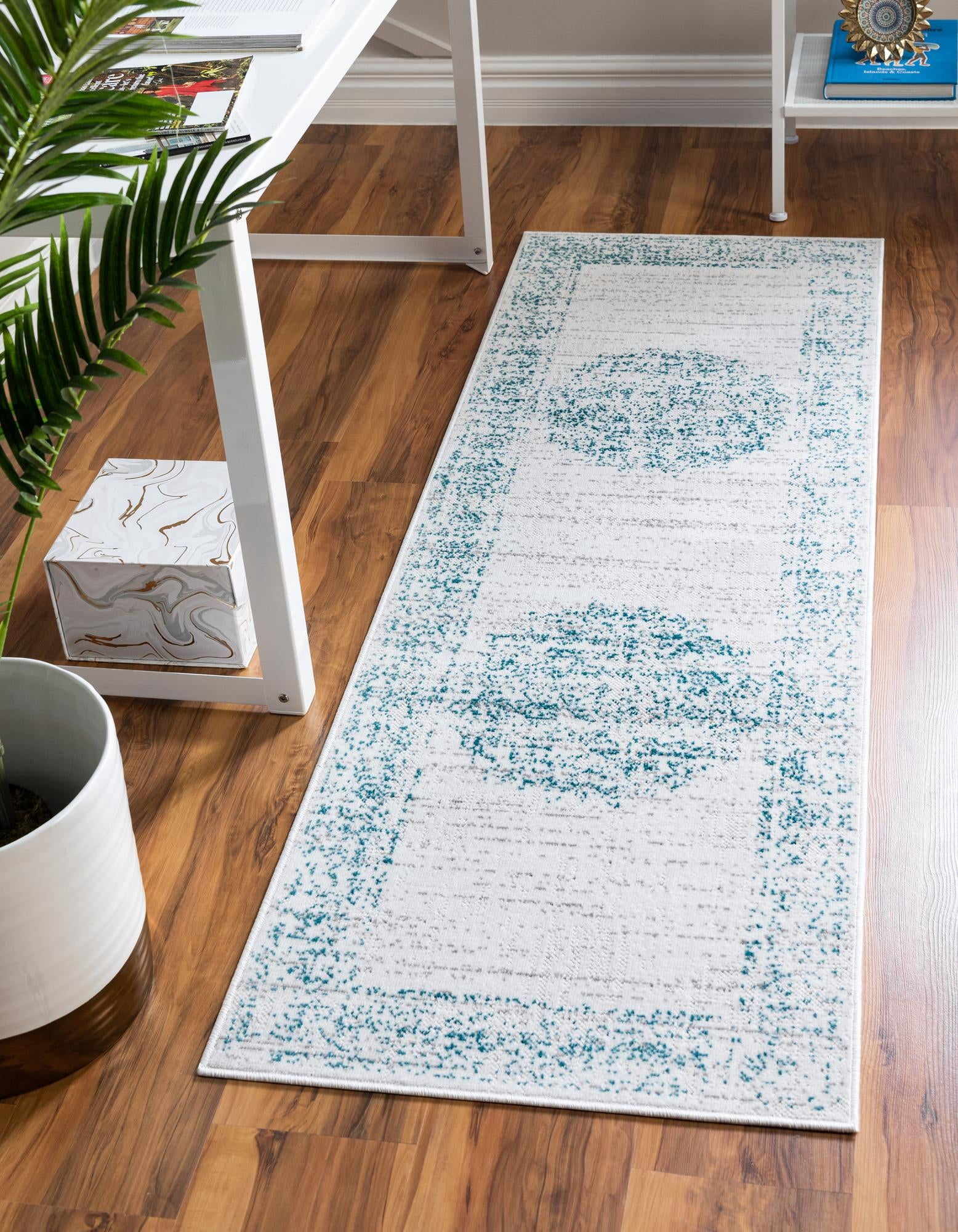 Rugs.com Aarhus Collection Rug – 10 Ft Runner Cream Low Rug Perfect For ...