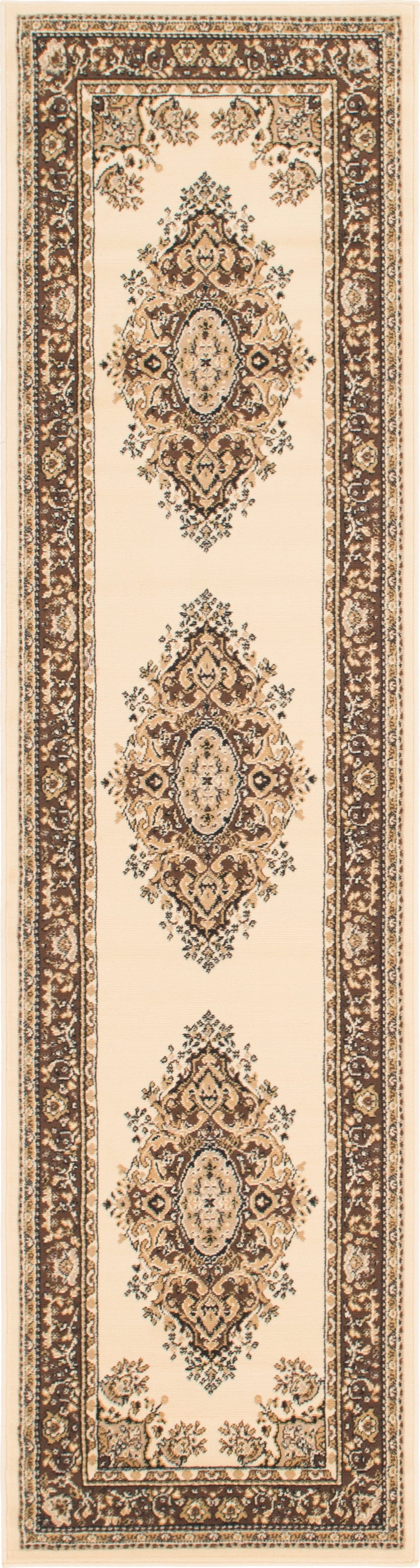 Rugs.com Amaya Collection Rug – 10 Ft Runner Ivory Medium Rug Perfect ...