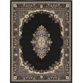 Rugs.com Amaya Collection Rug – 10' x 13' Black Medium Rug Perfect For ...