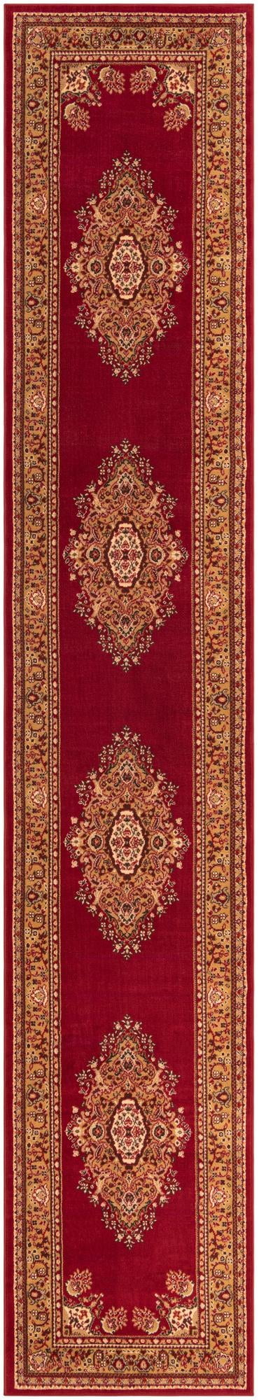 Rugs.com Amaya Collection Rug – 16 Ft Runner Burgundy Medium Rug ...