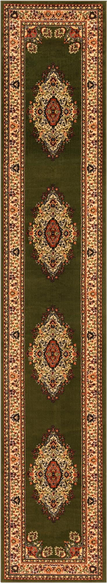 Rugs.com Amaya Collection Rug – 16 Ft Runner Green Medium Rug Perfect ...