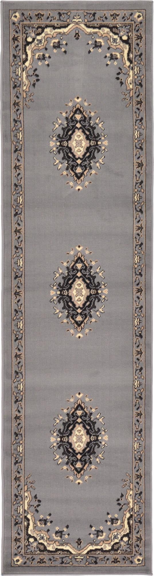 Rugs.com Amaya Collection Rug – 8 Ft Runner Gray Medium Rug Perfect For ...