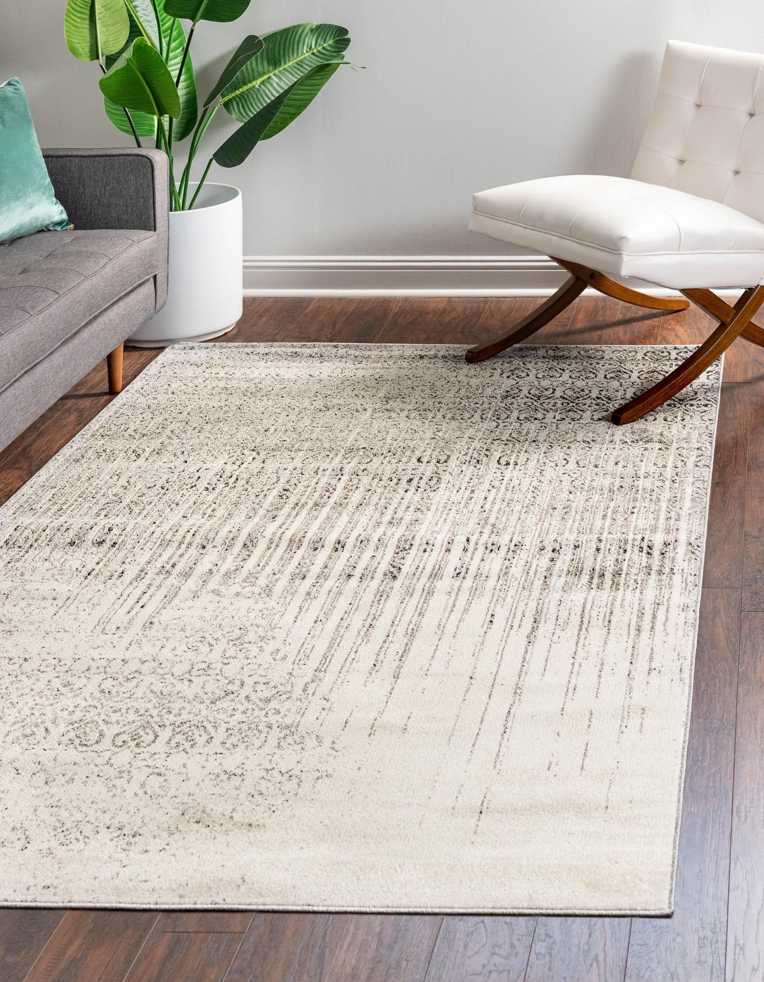 Rugs.com Angelica Collection Rug – 10' x 14' Gray Medium Rug Perfect ...
