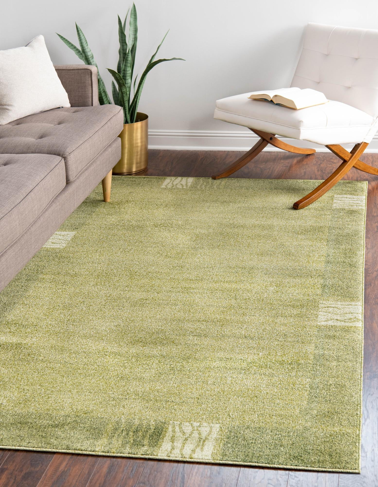 Rugs.com Angelica Collection Rug – 6' x 9' Light Green Medium Rug ...