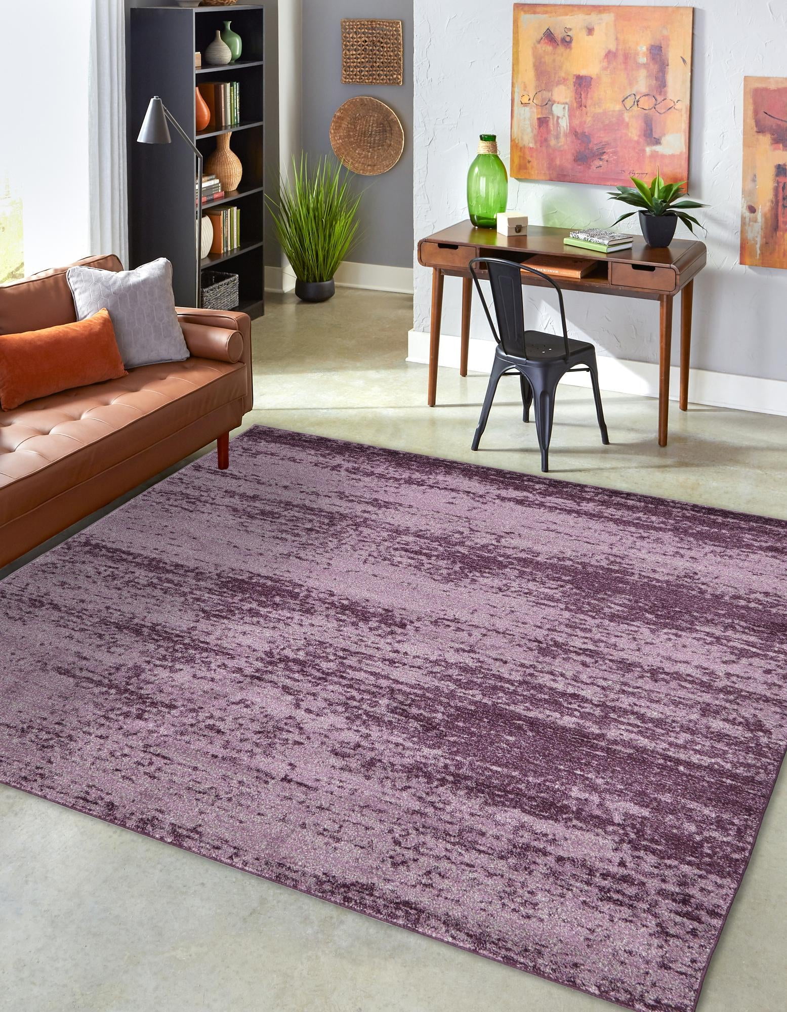 Rugs.com Angelica Collection Rug – 8 Ft Square Violet Medium Rug ...