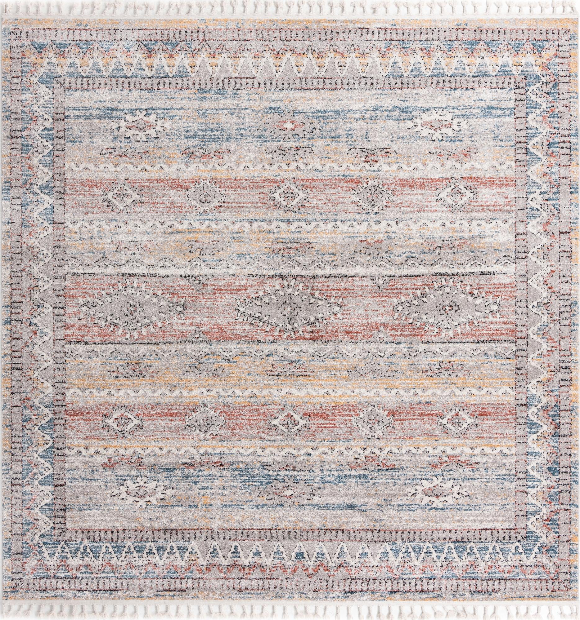 Rugs.com Aramis Collection Rug – 10 Ft Square Multi Medium Rug Perfect ...