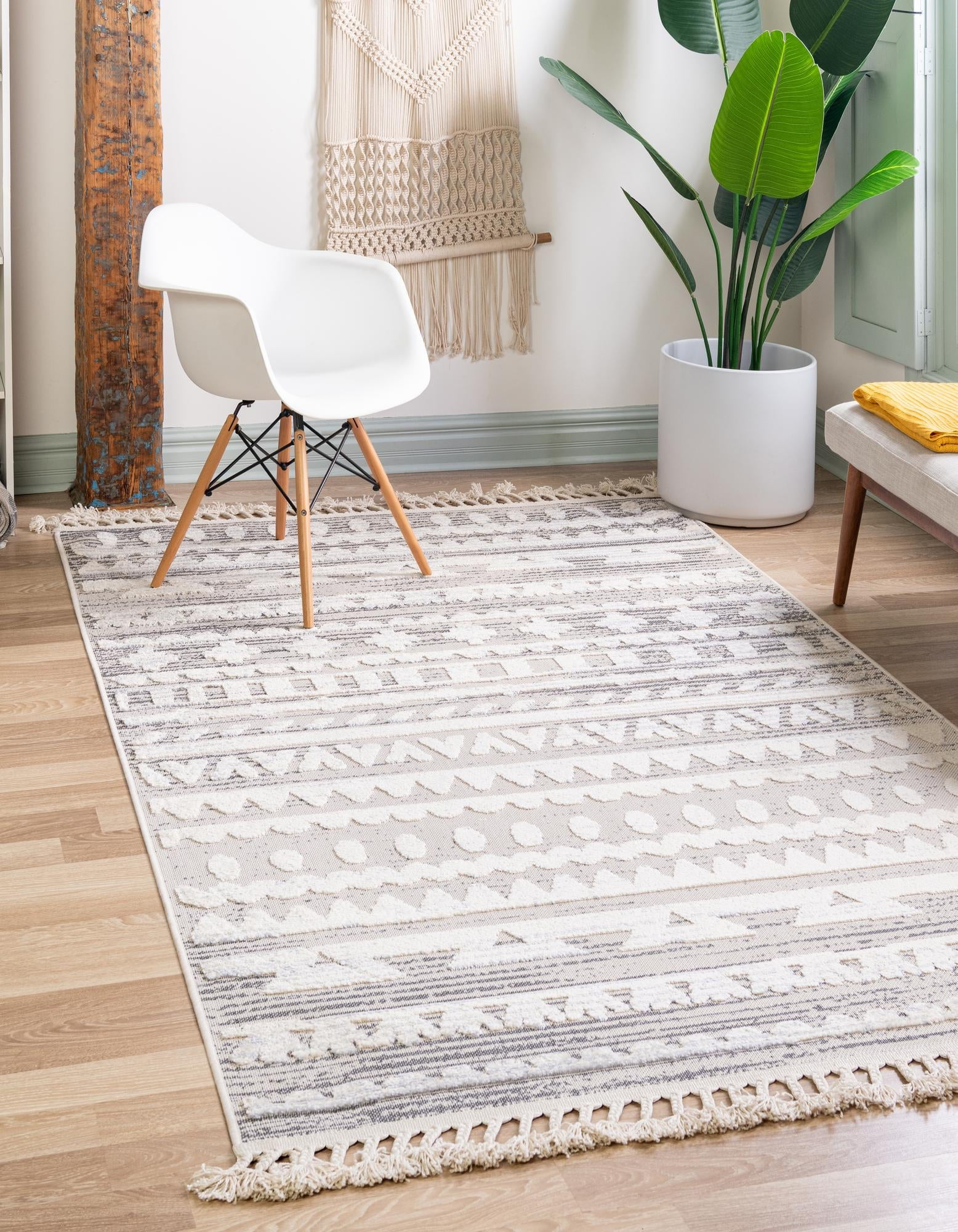 Rugs.com Arlo Collection Rug – 10' x 14' Sandy Beige Medium Rug Perfect ...