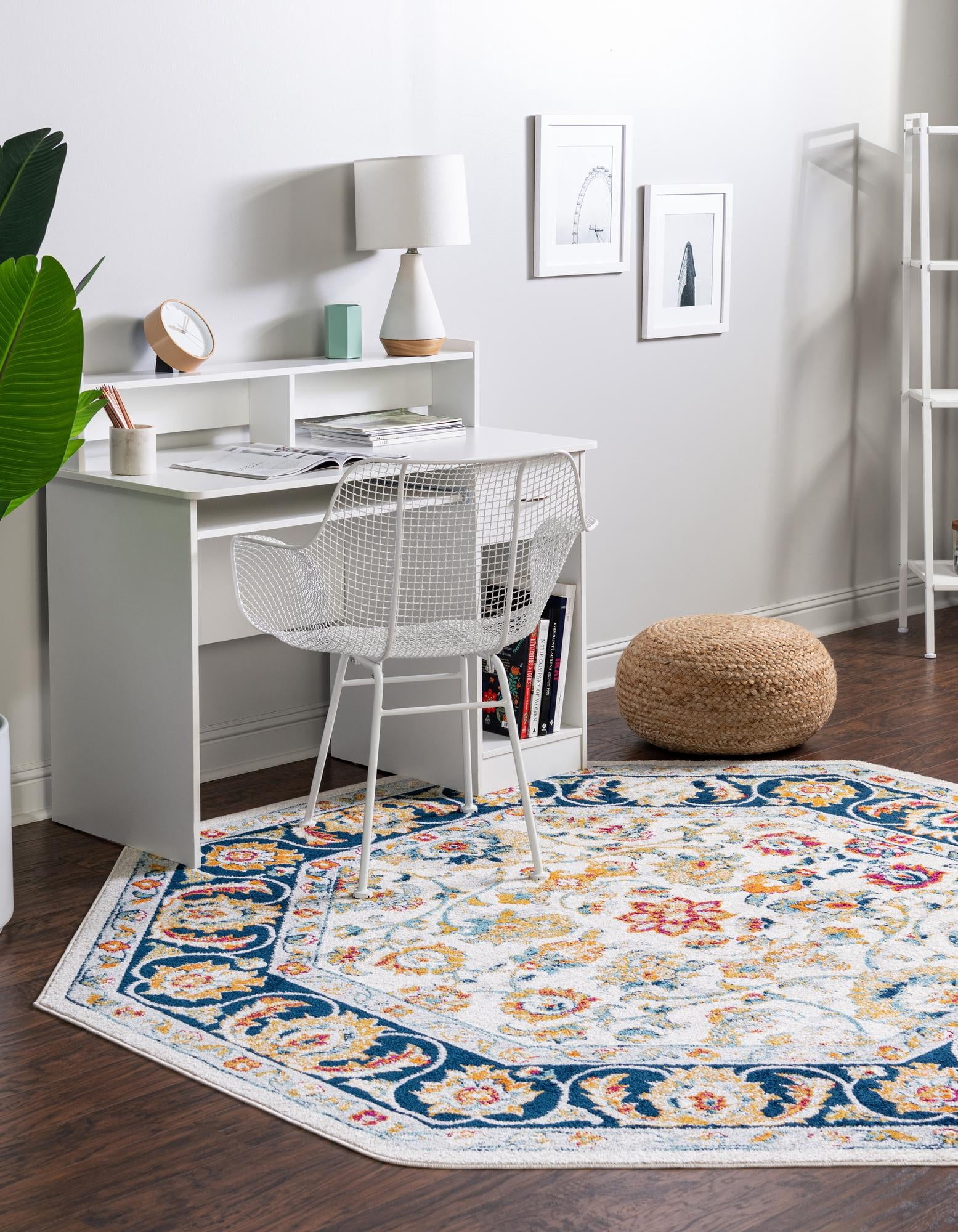 Rugs.com Aurelia Collection Rug – 7 Ft Octagon Multi Medium-Pile Rug ...