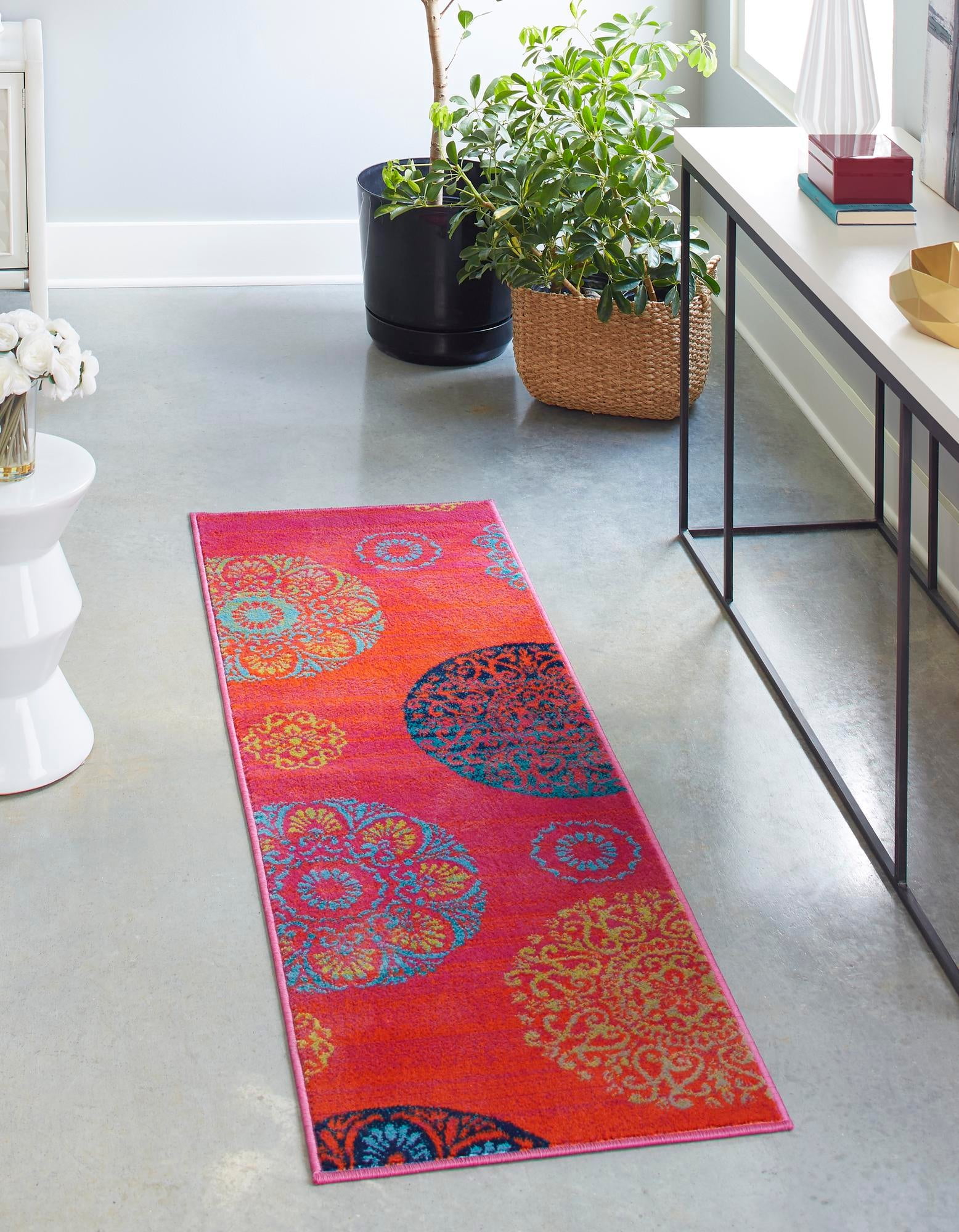 Rugs.com Azalea Collection Rug – 8 Ft Runner Rust Red Medium Rug ...