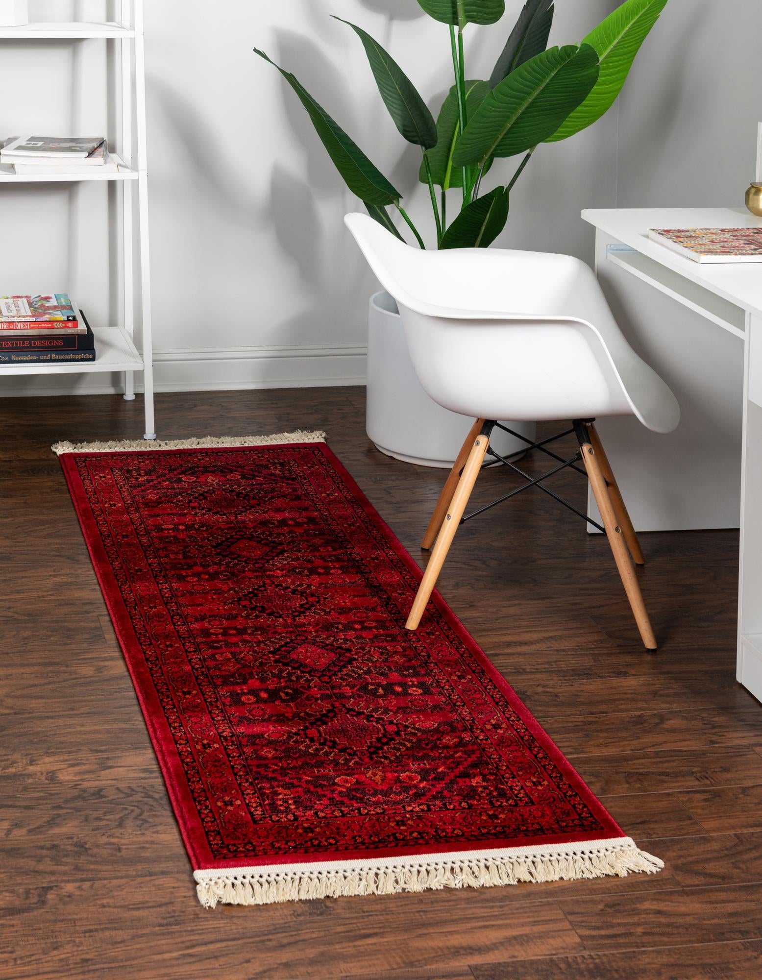 Rugs.com Bokhara Collection Rug – 12 Ft Runner Red Low Rug Perfect For ...