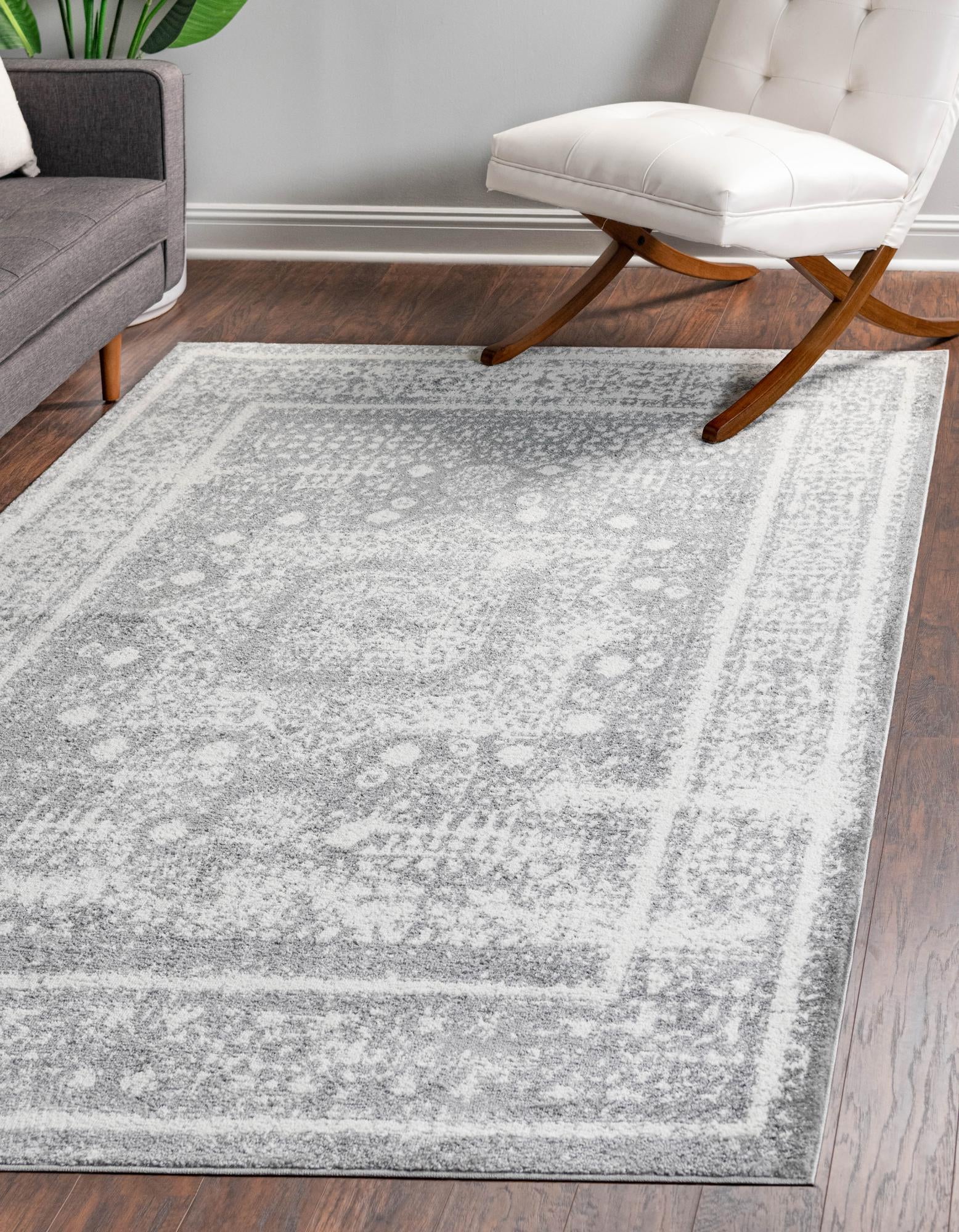 Rugs.com Brighella Collection Rug – 2' x 3' Gray Medium Rug Perfect For ...