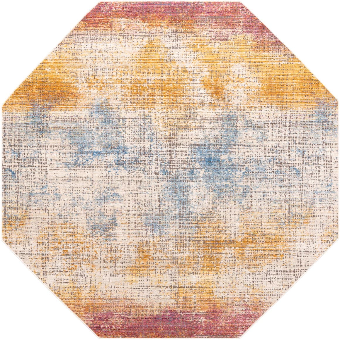 Rugs.com Deepa Collection Rug – 8 Ft Octagon Multi Medium Rug Perfect ...