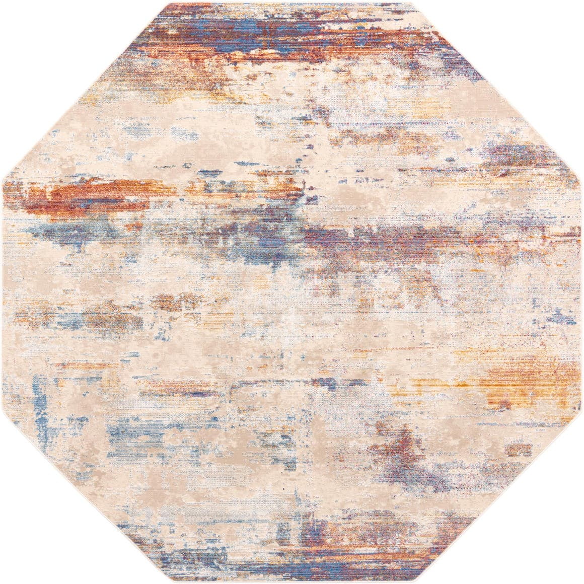 Rugs.com Deepa Collection Rug – 8 Ft Octagon Multi Medium Rug Perfect ...