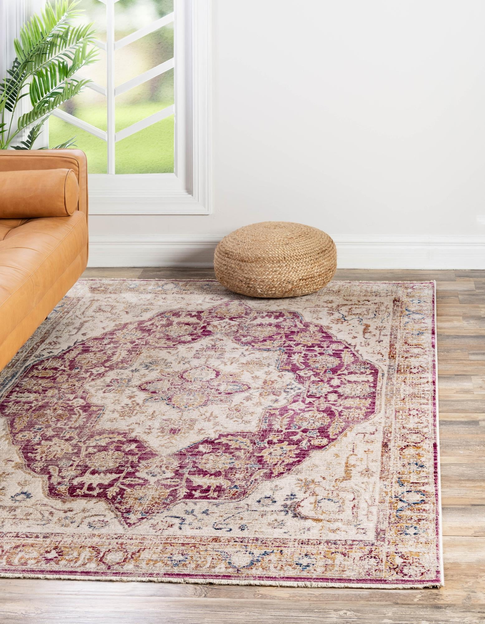 Rugs.com Deepa Collection Rug – 8' x 10' Lavender Medium Rug Perfect ...