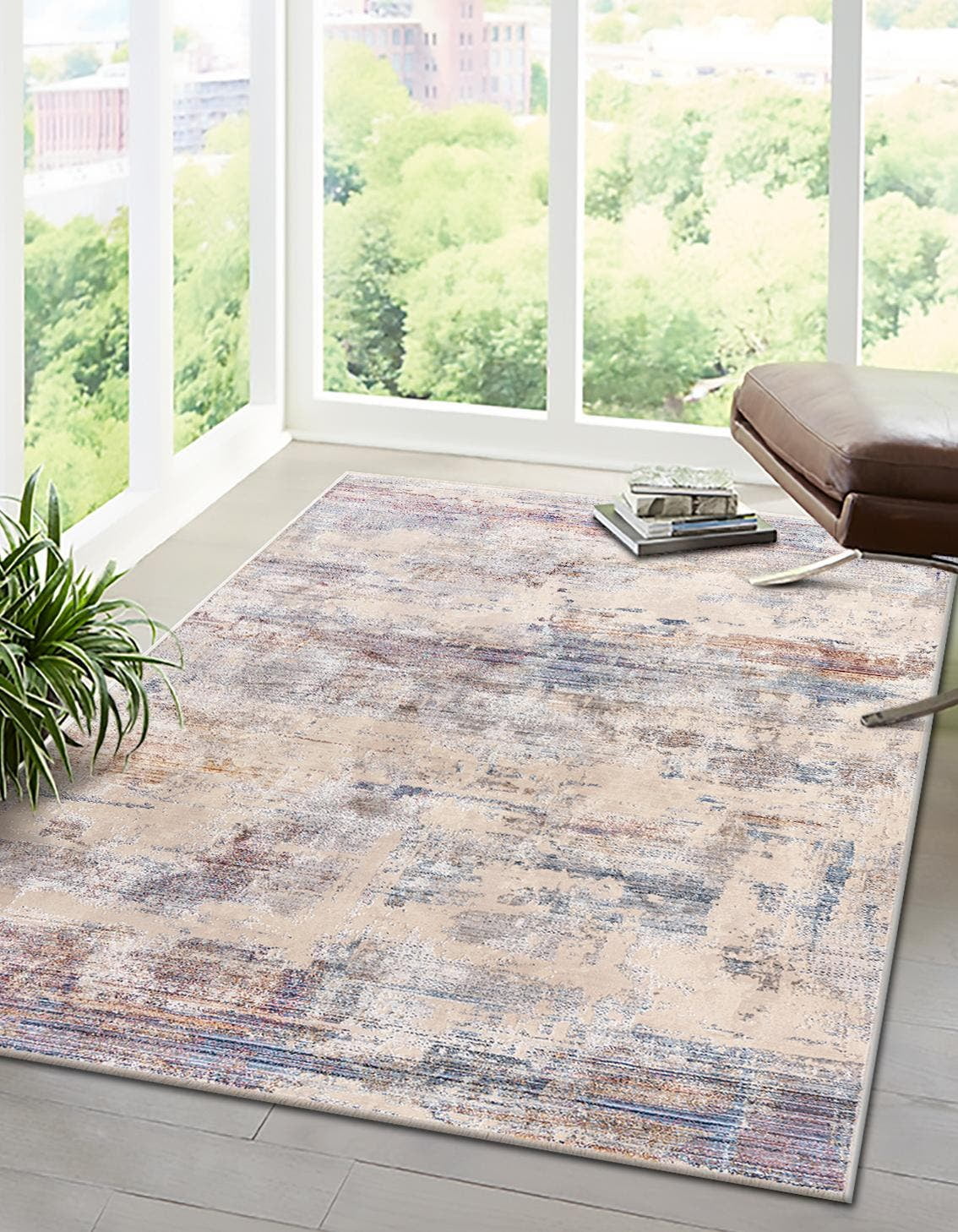 Rugs.com Deepa Collection Rug – 9' x 12' Multi Medium Rug Perfect For ...