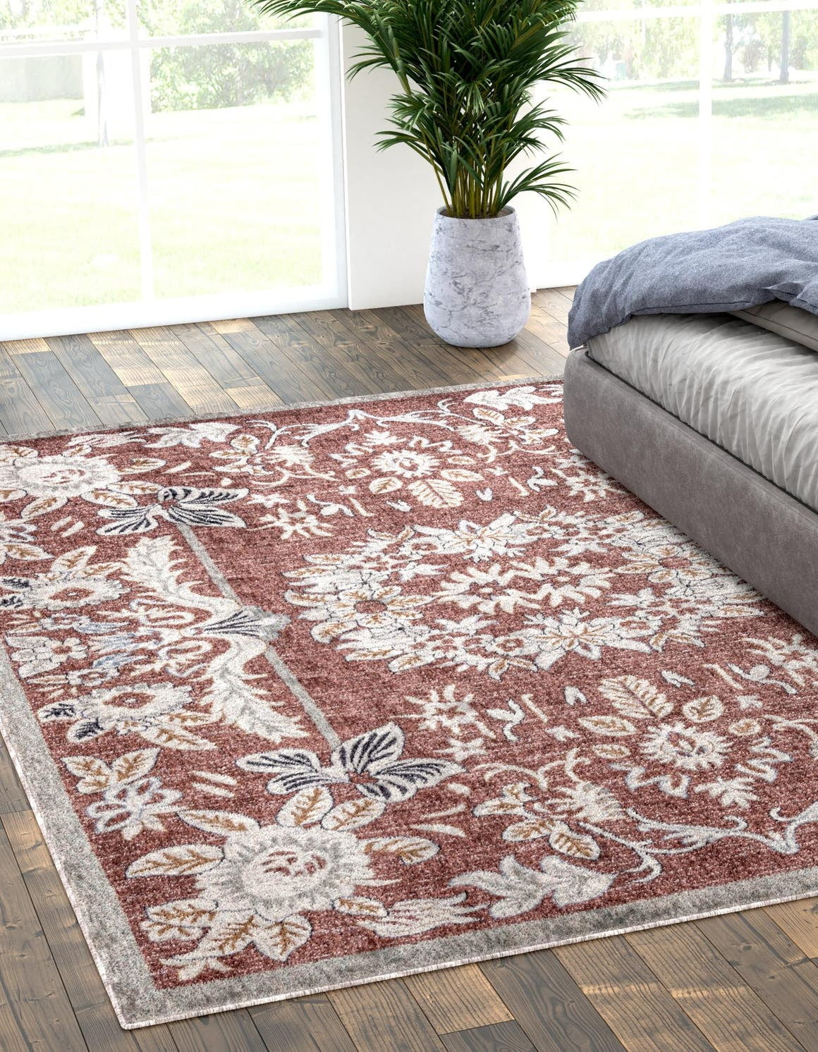 Rugs.com Eco Traditional Collection Rug – 8' x 10' Dusty Rose Medium ...