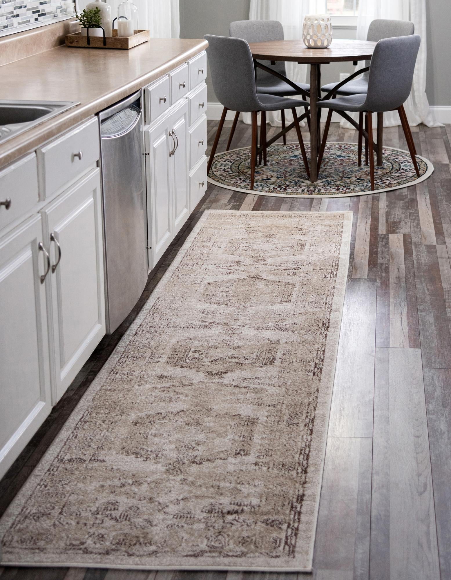 Rugs.com Eden Collection Rug – 10 Ft Runner Beige Medium Rug Perfect ...