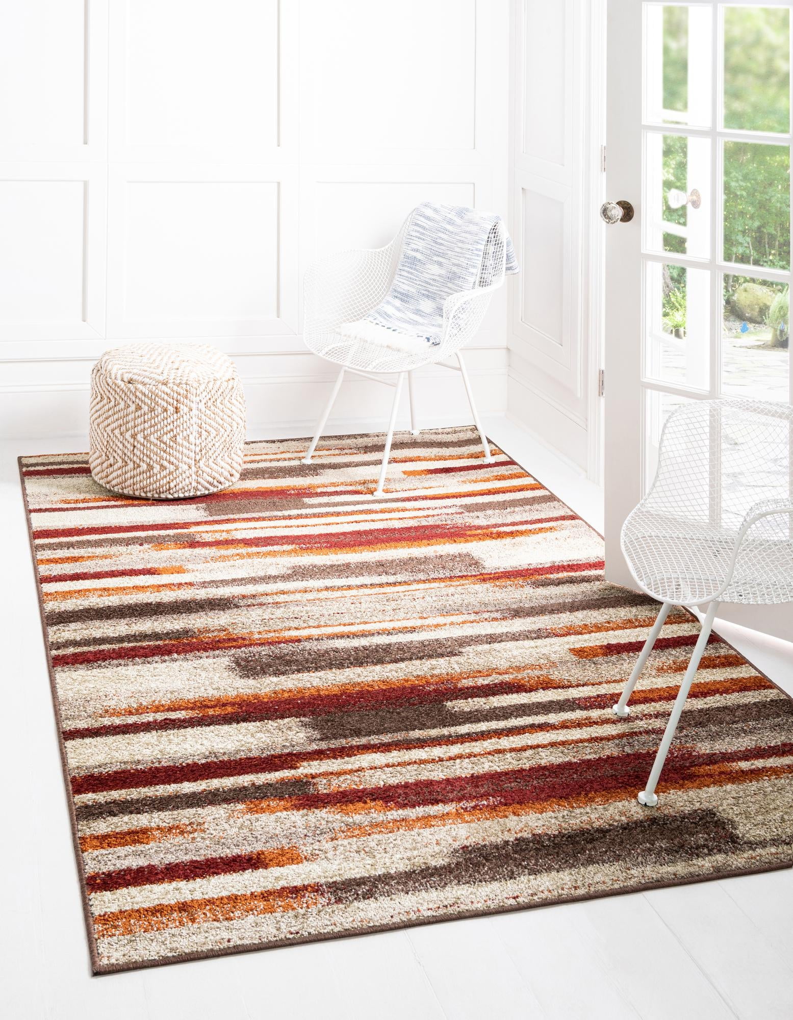 Rugs.com Equinox Collection Rug – 8' x 10' Multi Low Rug Perfect For ...