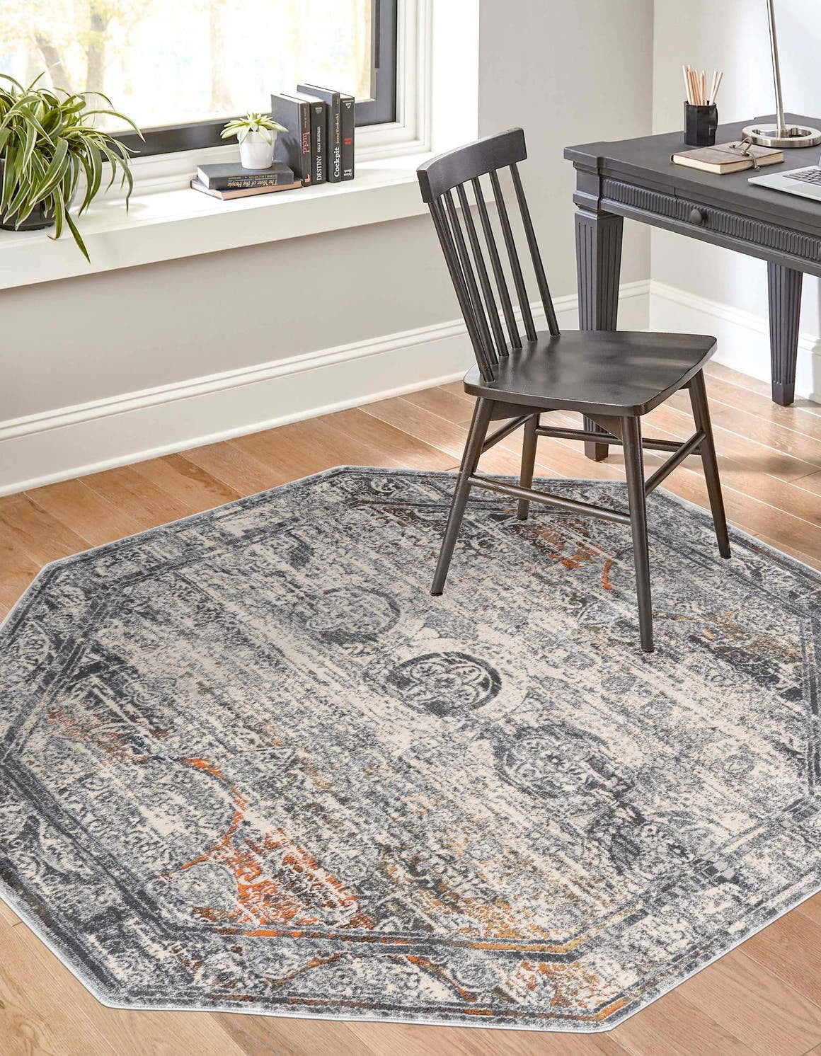 Rugs.com Finsbury Collection Rug – 5' 3 Octagon Multi Medium Rug ...
