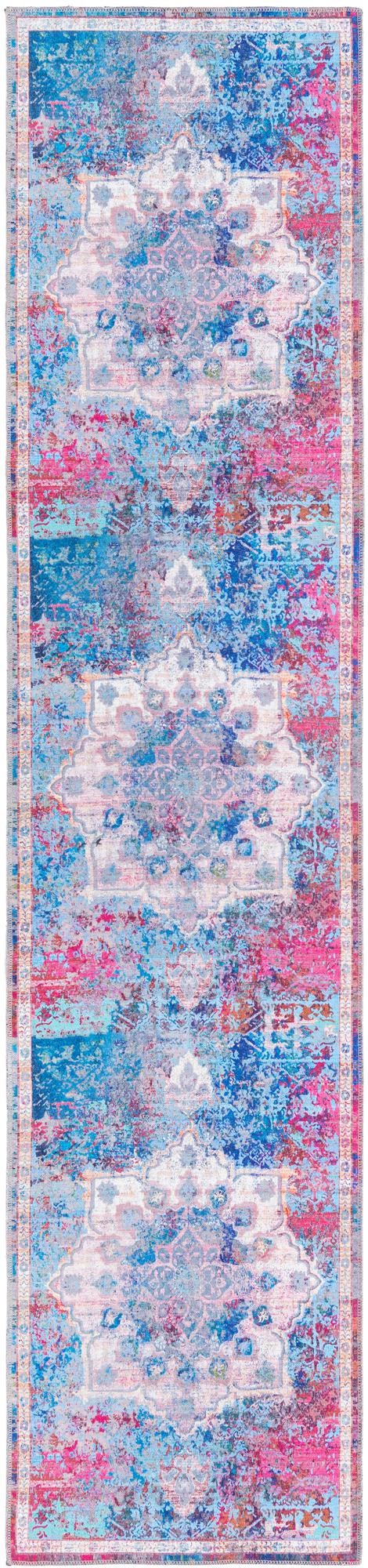 Rugs.com Francesca Collection Washable Rug – 12 Ft Runner Tie Dye ...