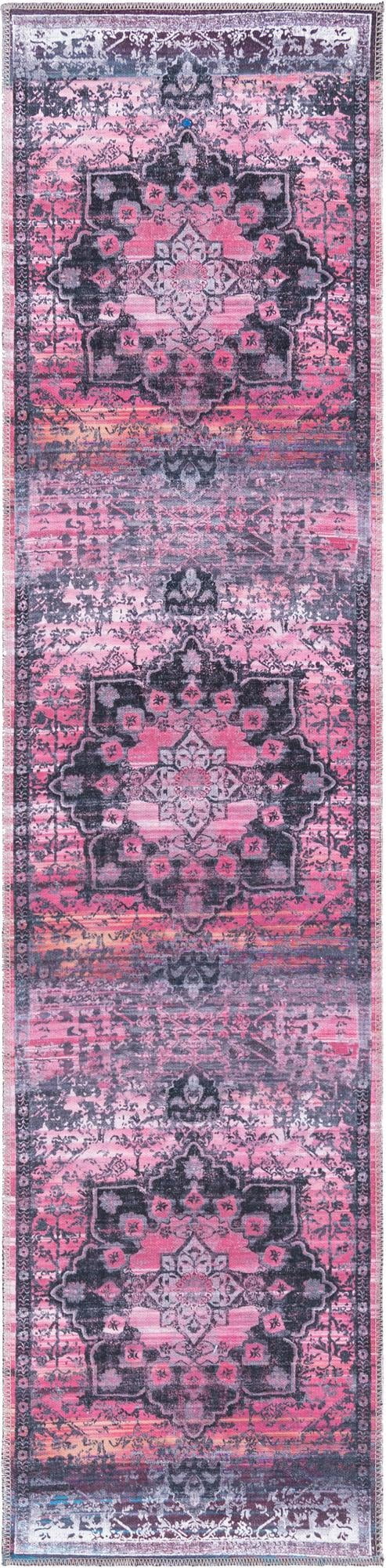 Rugs.com Francesca Collection Washable Rug – 8 Ft Runner Antique Rose ...