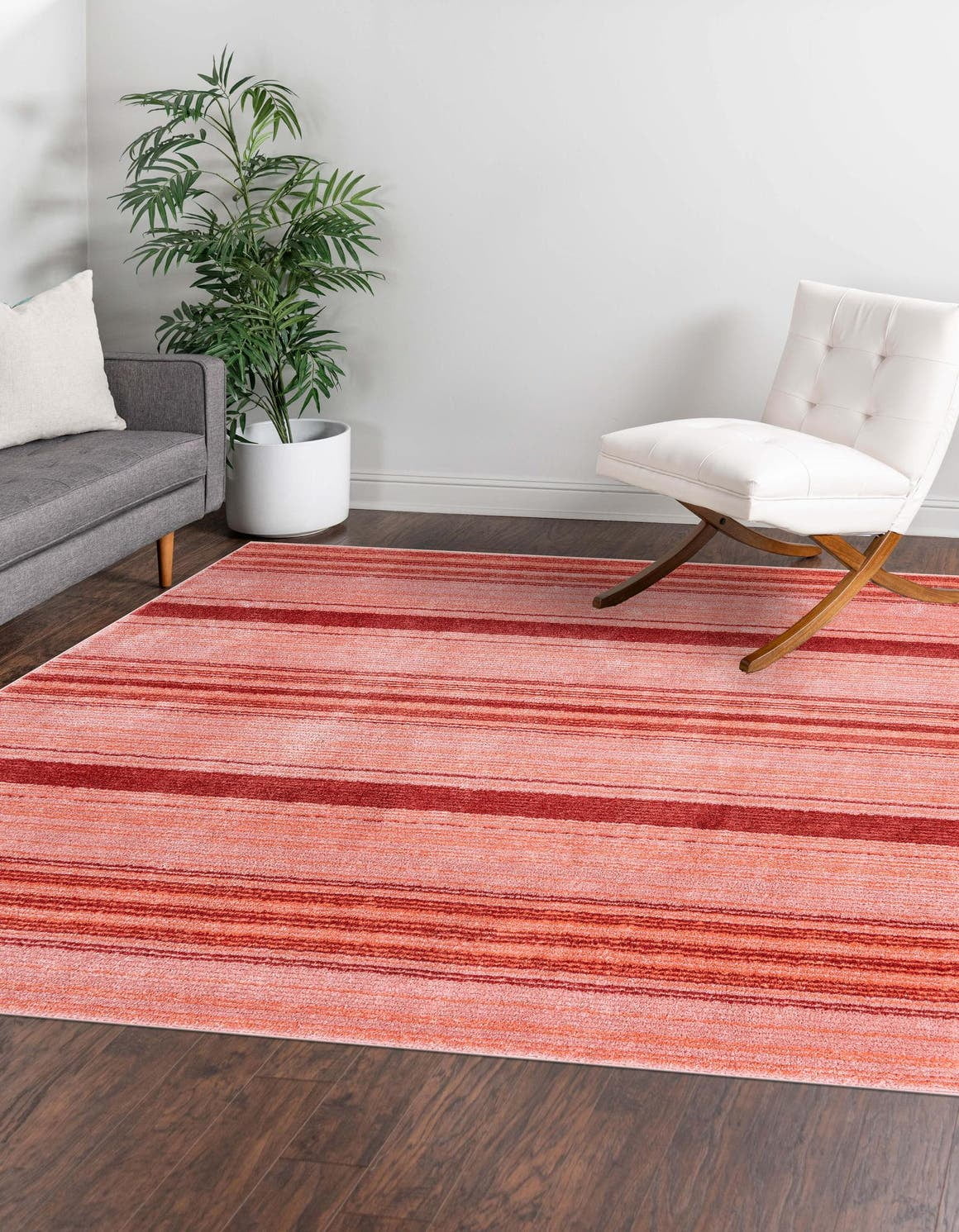Rugs.com Gemstone Collection Rug – 7' Square Rusty Pink Rose Medium Rug ...