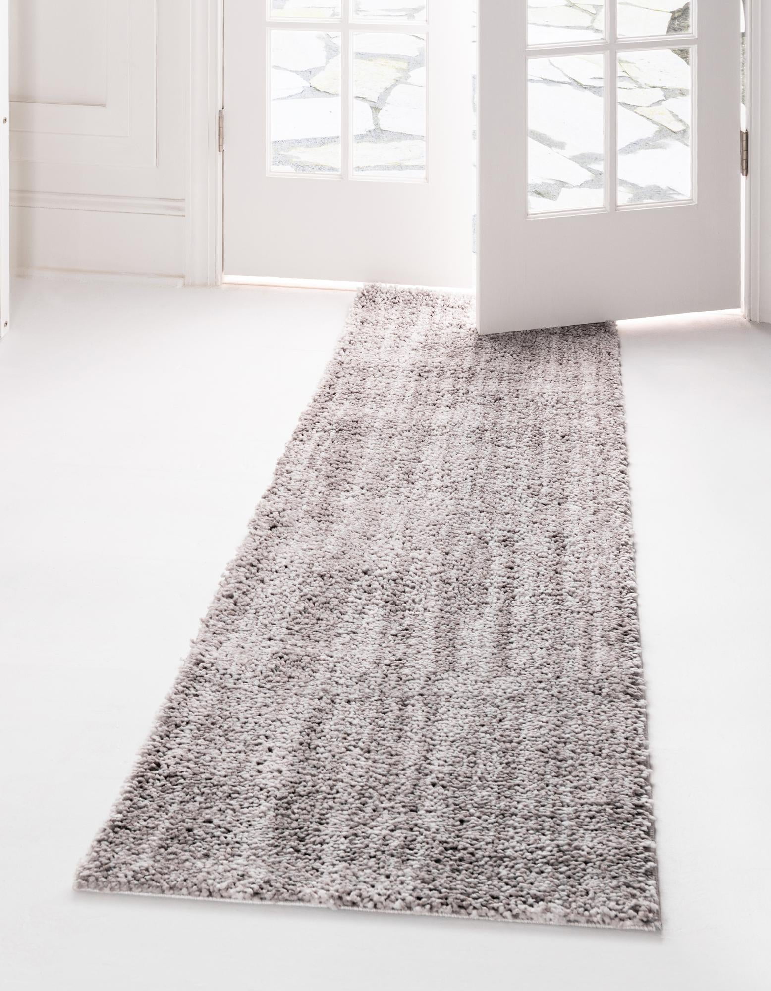 Rugs.com Jill Zarin Shaggy Chic Collection Rug – 2' 7 x 10' Runner Ash ...
