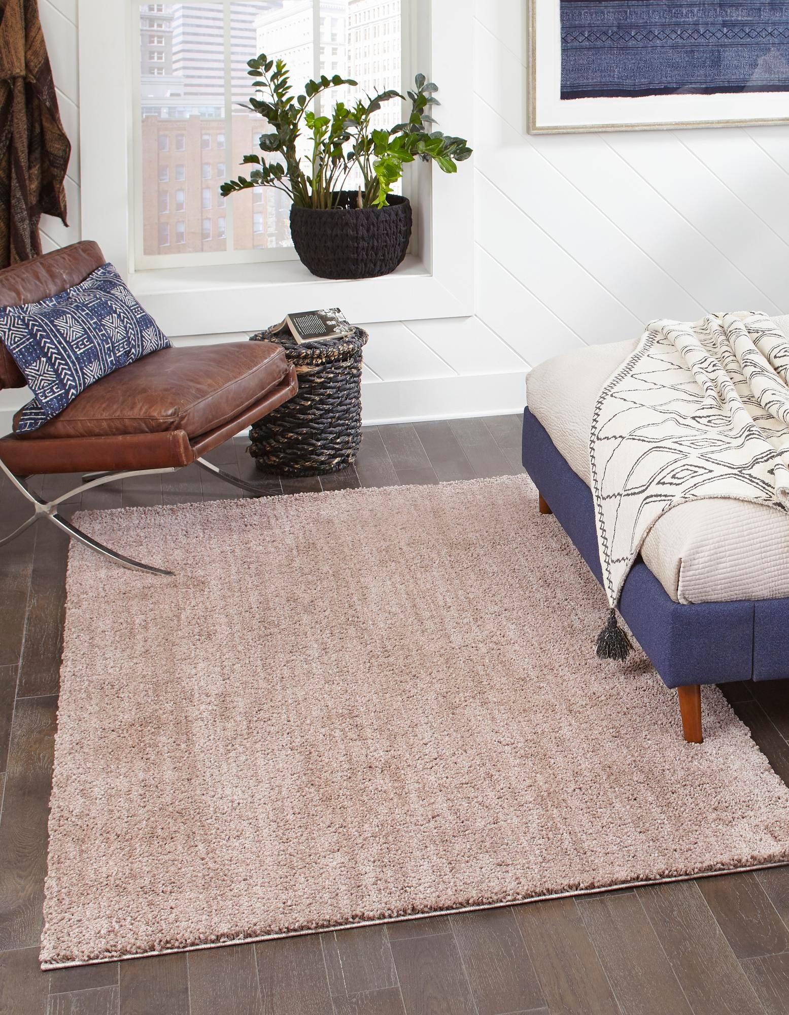 Rugs.com Jill Zarin Shaggy Chic Collection Rug – 9' 4 x 12' Mushroom ...