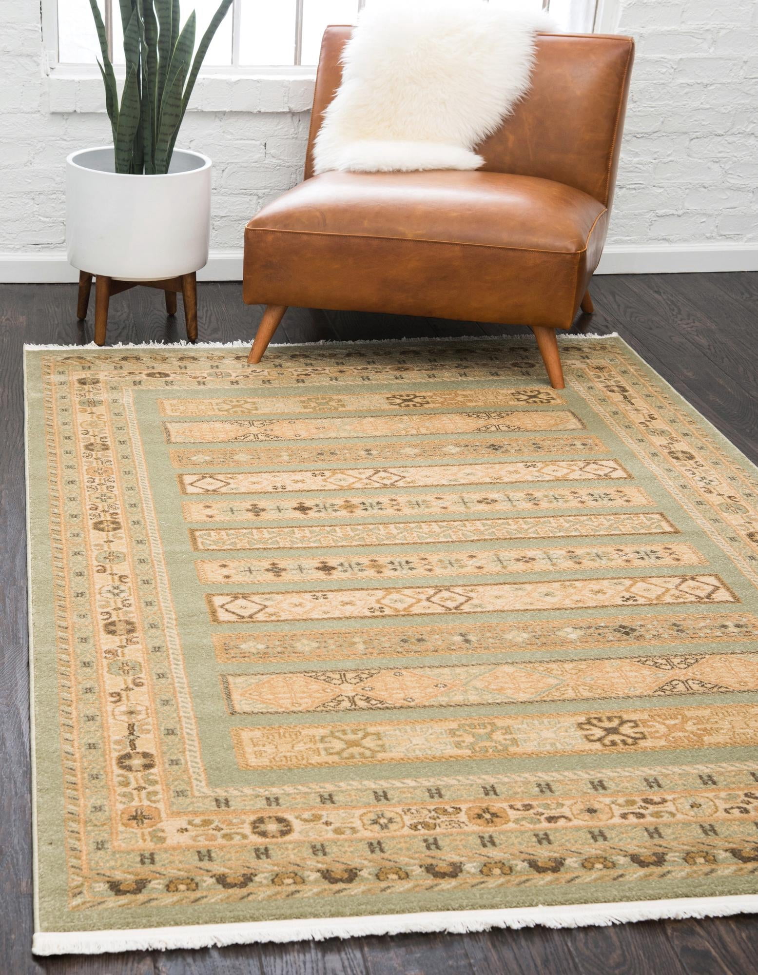 Rugs.com Kashkuli Gabbeh Collection Rug – 8' x 11' Light Green Medium ...