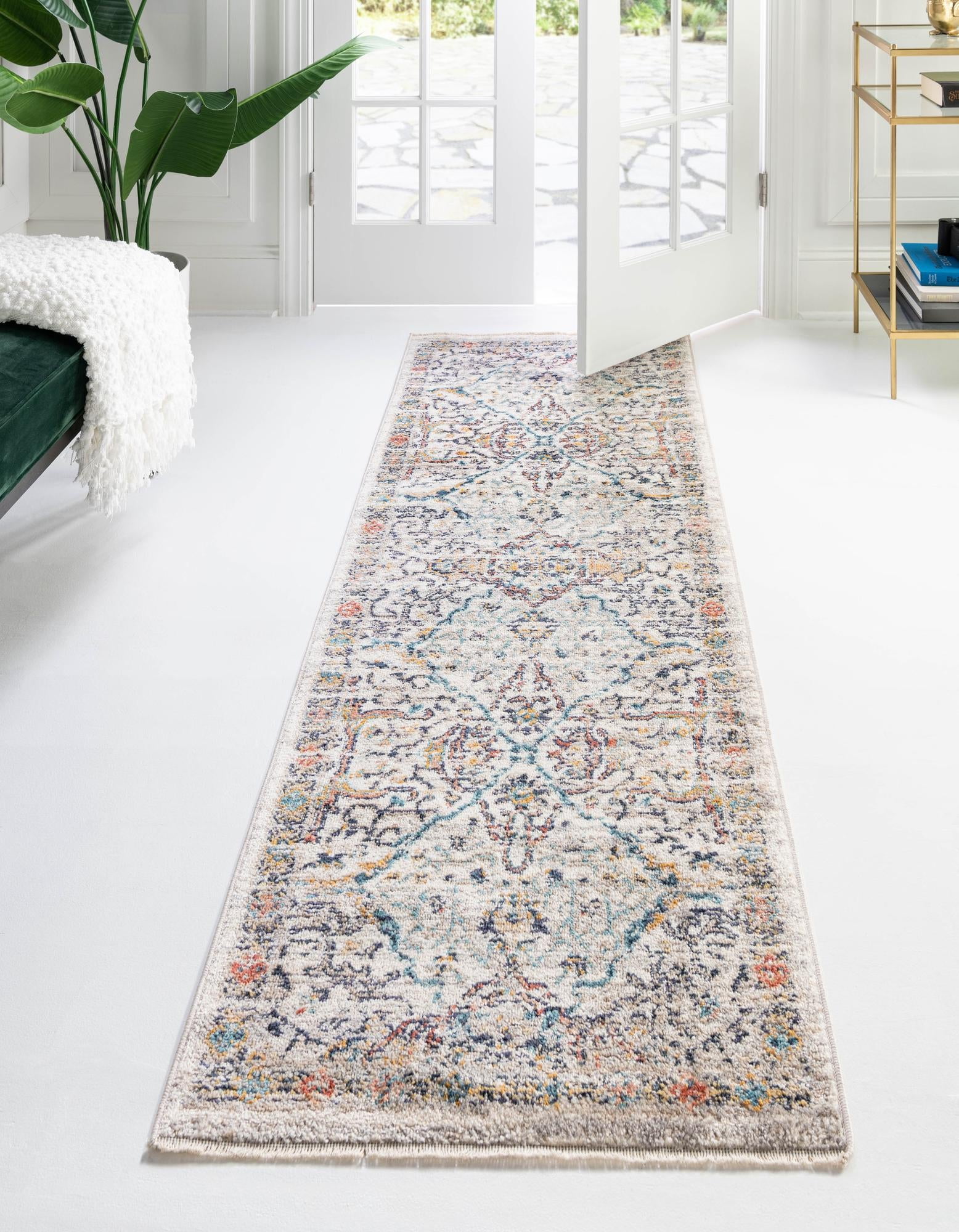 Rugs.com Lola Collection Rug – 16 Ft Runner Ivory Medium Rug Perfect ...