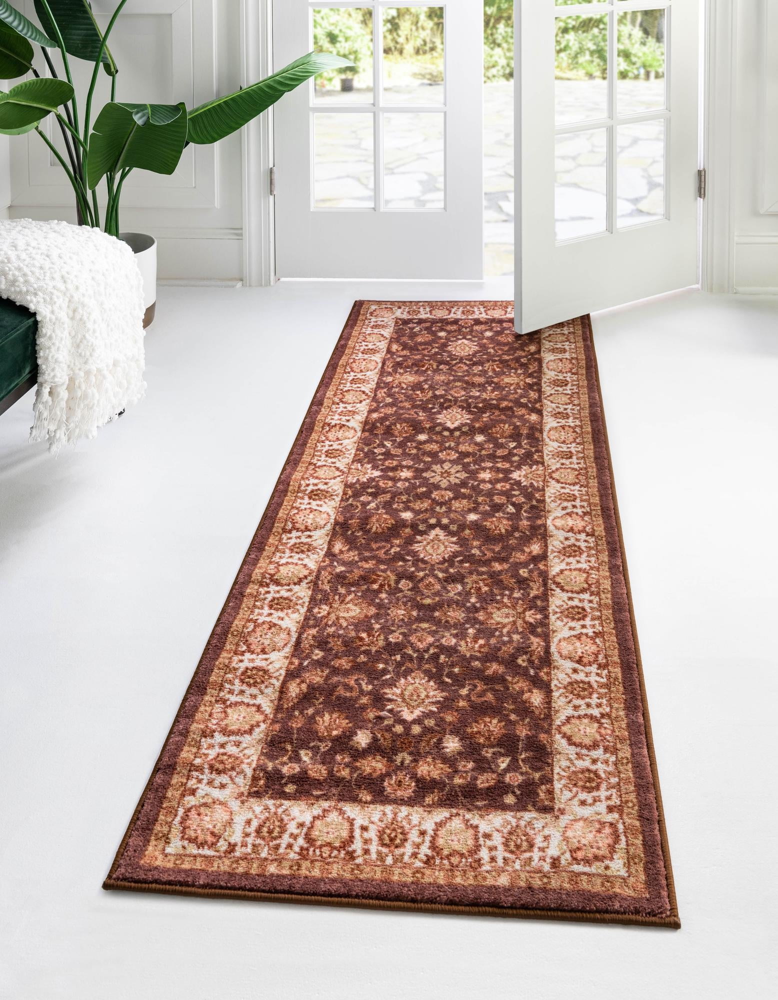 Rugs.com Medina Collection Rug – 10 Ft Runner Coffee Brown Medium Rug ...