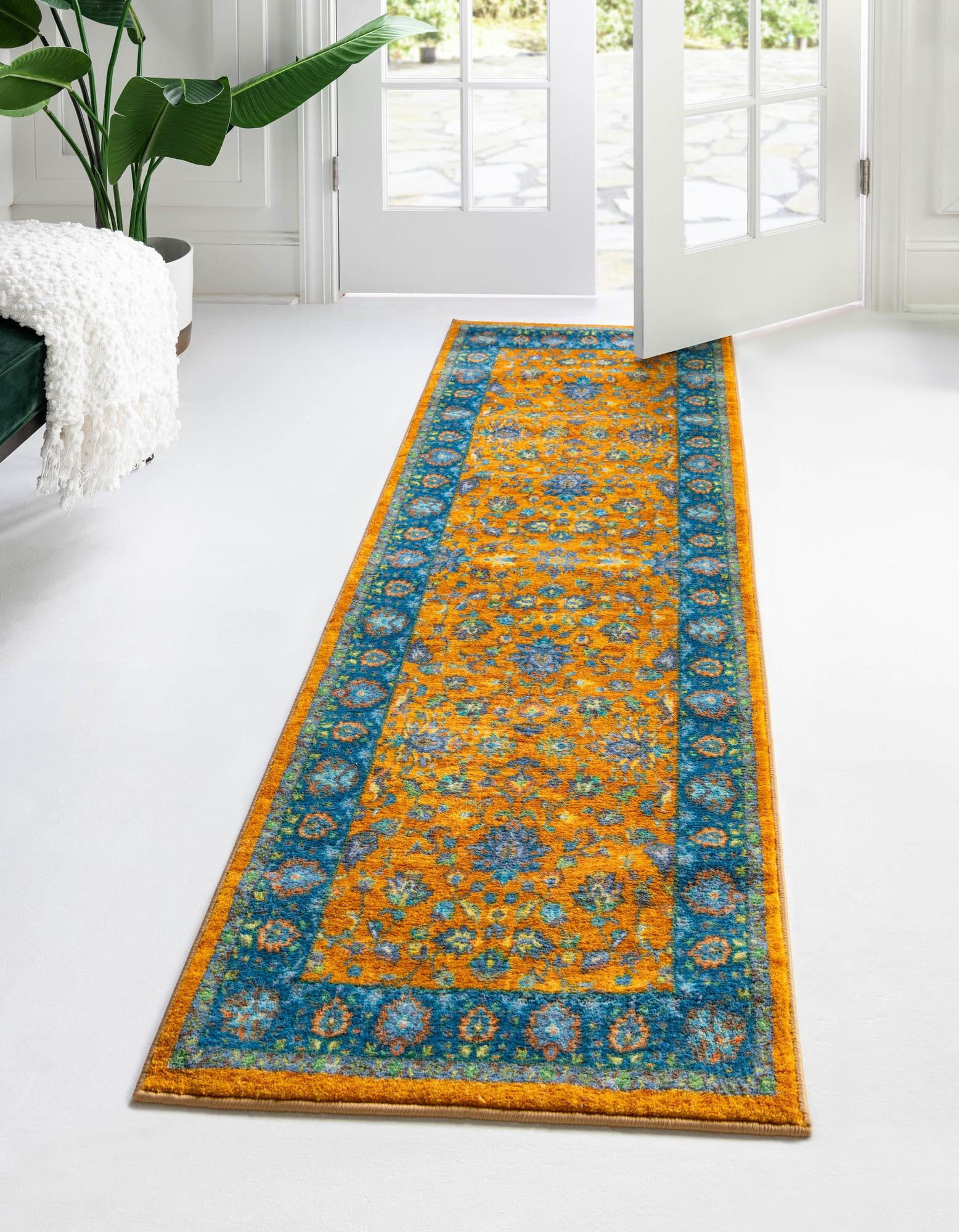 Rugs.com Medina Collection Rug – 5 Ft Runner Sunshine Yellow Medium Rug ...