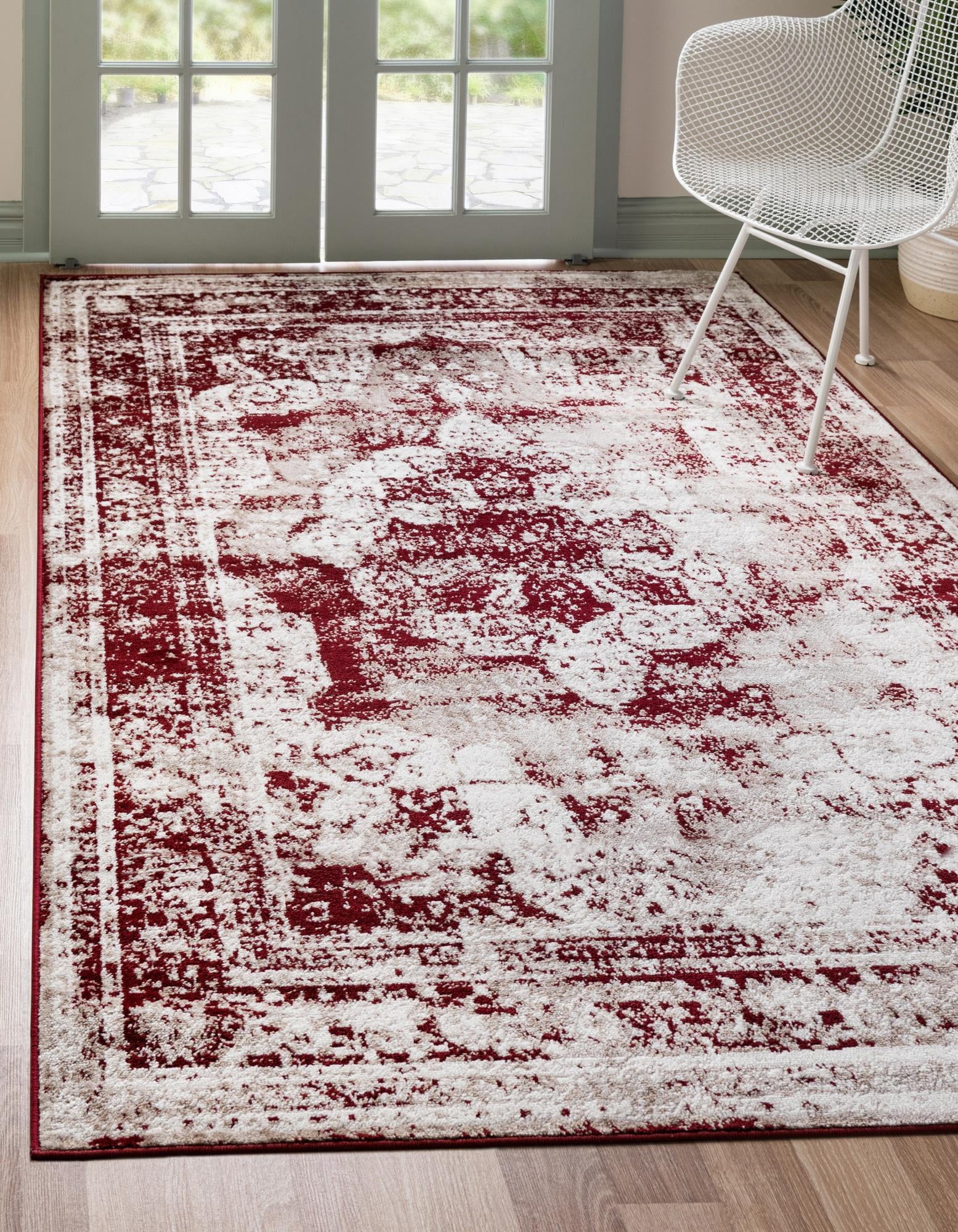 Rugs.com Monte Carlo Collection Rug – 8' x 11' Burgundy Medium Rug ...