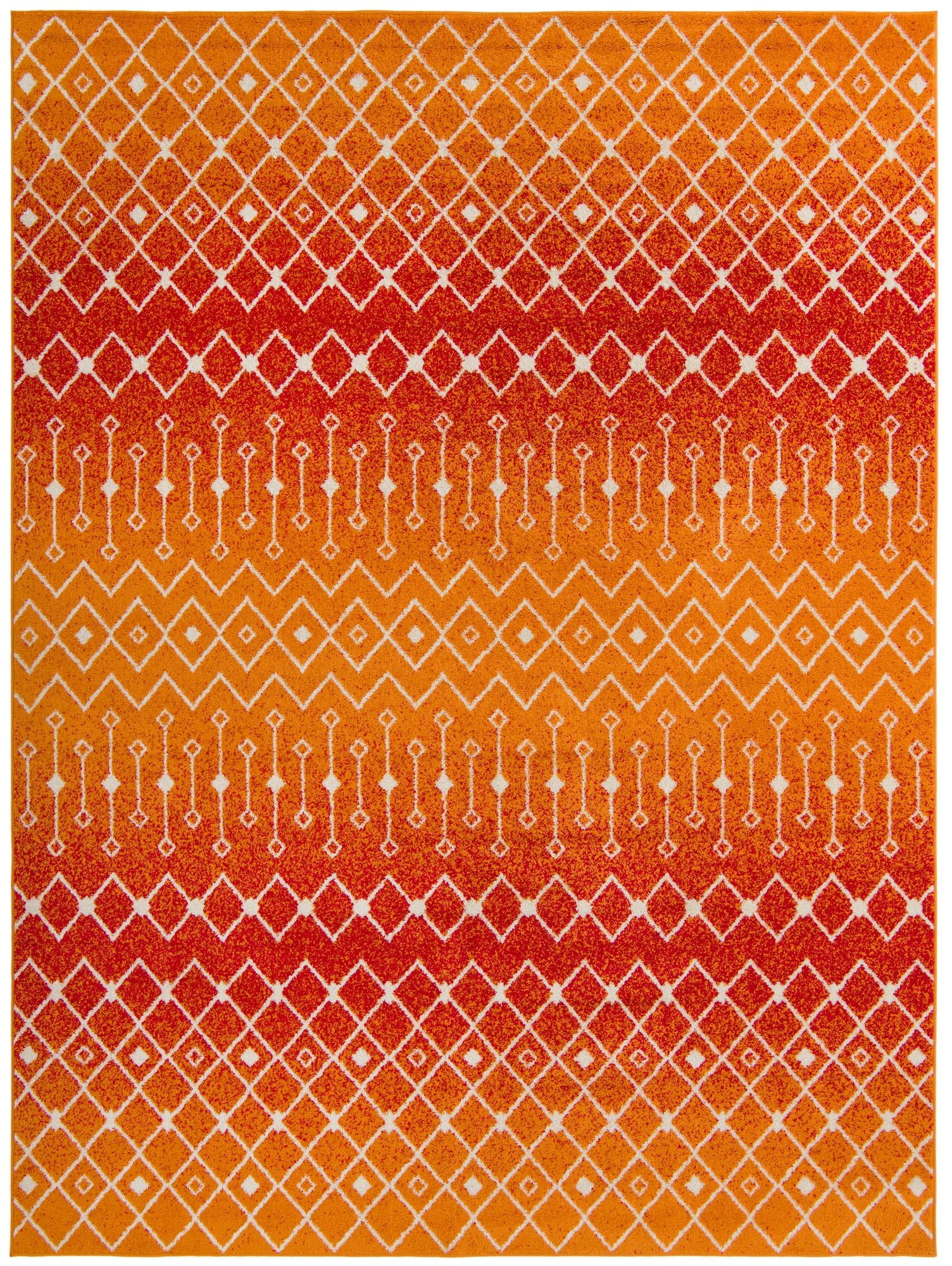 Rugs.com Moroccan Trellis Collection Rug – 10' x 13' Orange And Red ...