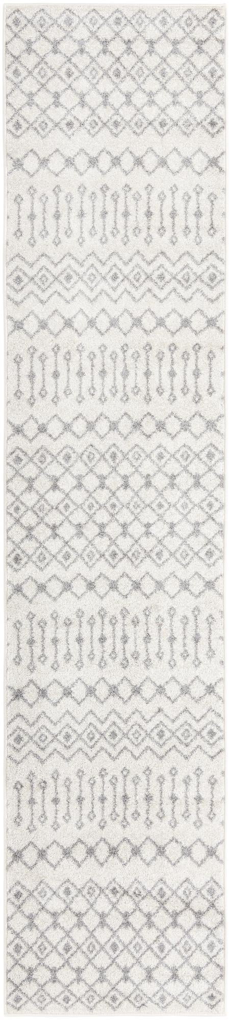 Rugs.com Moroccan Trellis Collection Rug – 12 Ft Runner Ivory And Gray ...