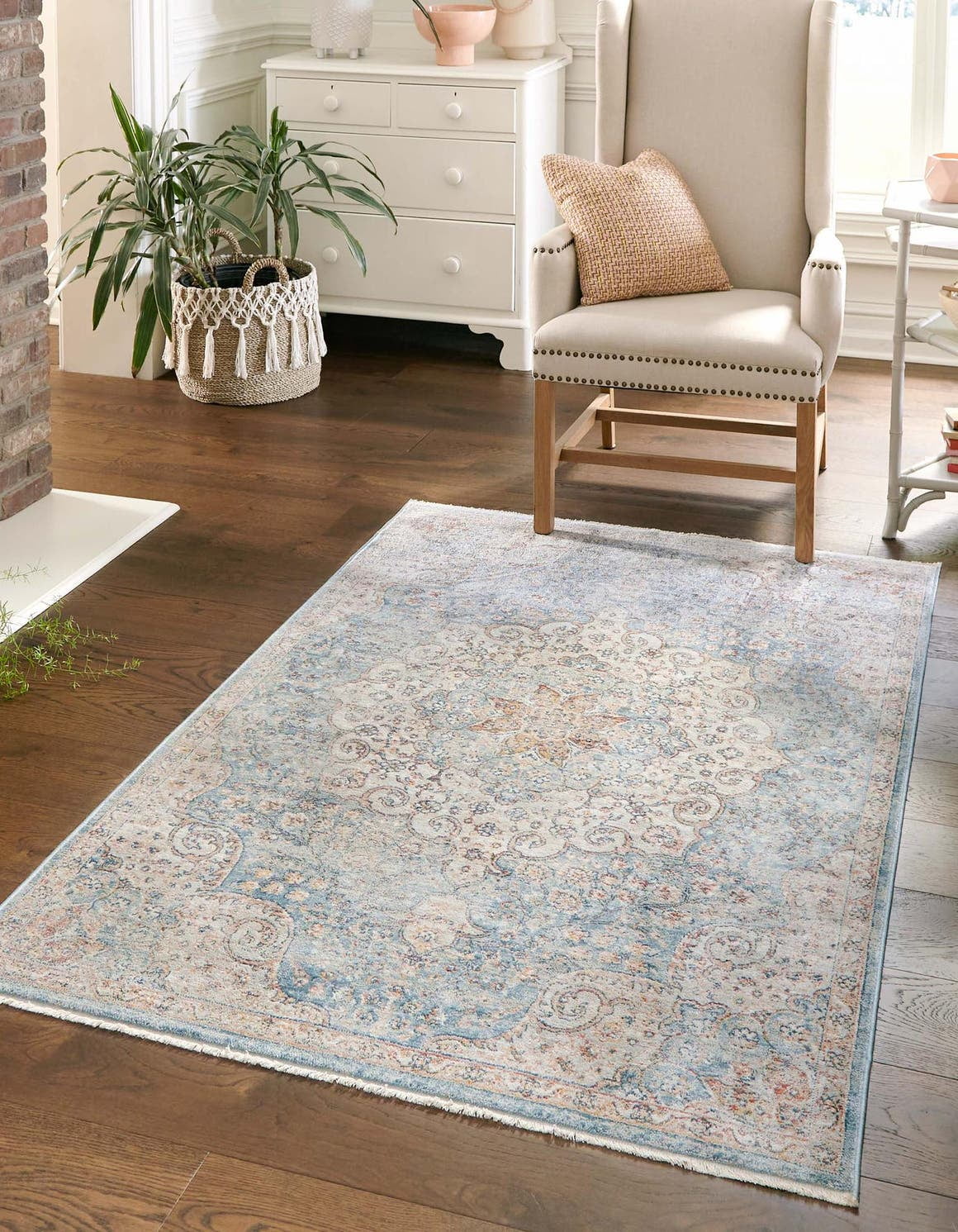 Rugs.com Newport Collection Rug – 2' x 3' Blue Medium Rug Perfect For ...