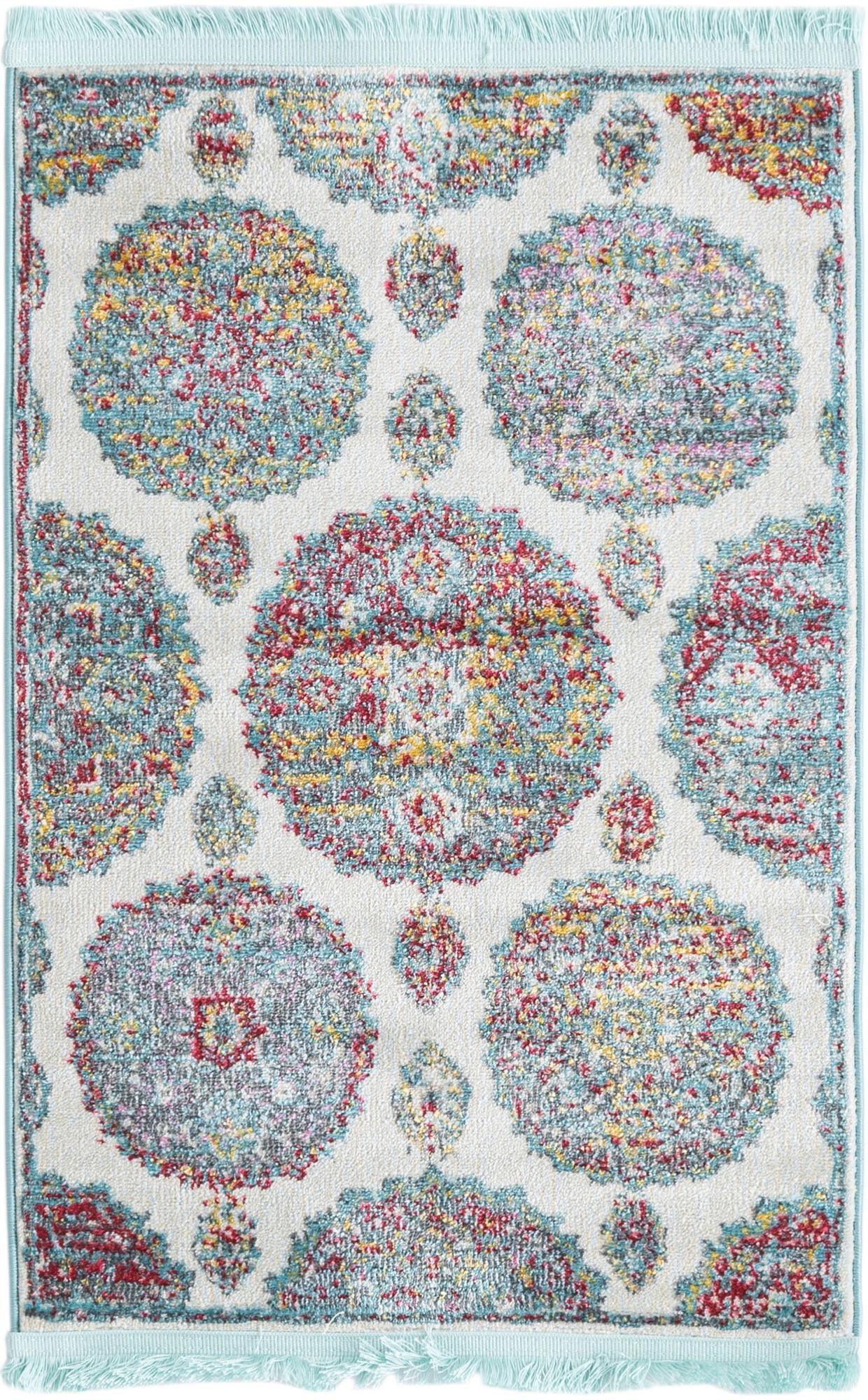 Rugs.com Paragon Collection Rug – 2' x 3' Cream Medium-Pile Rug Perfect ...