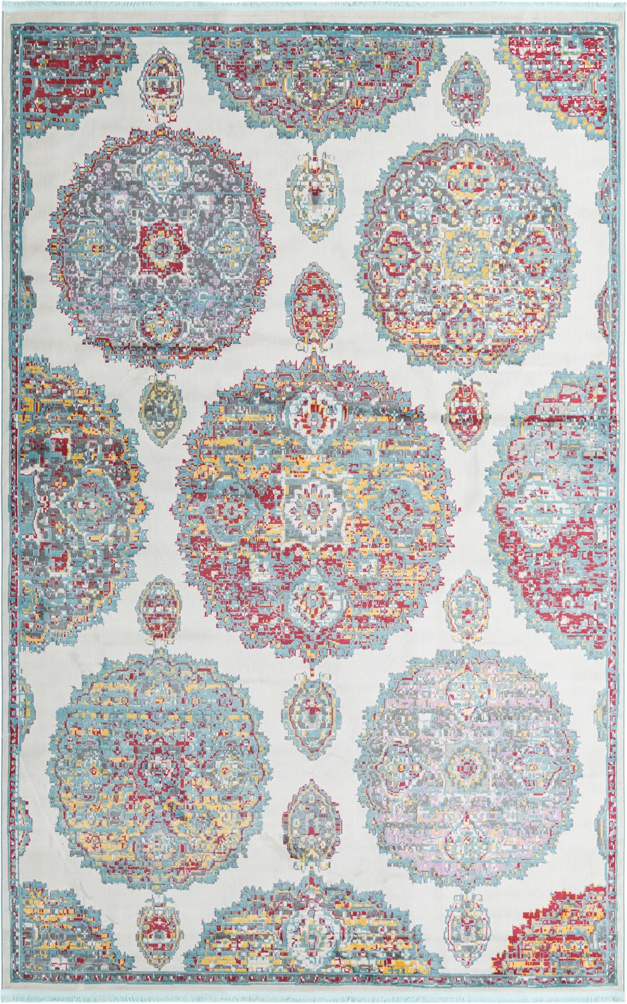 Rugs.com Paragon Collection Rug – 6' x 9' Cream Medium-Pile Rug Perfect ...