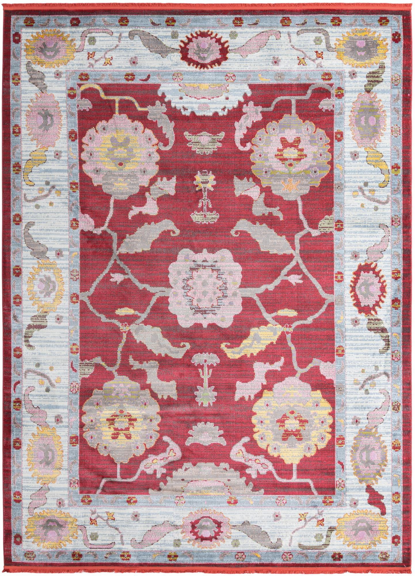 Rugs.com Paragon Collection Rug – 9' x 12' Red Medium-Pile Rug Perfect ...