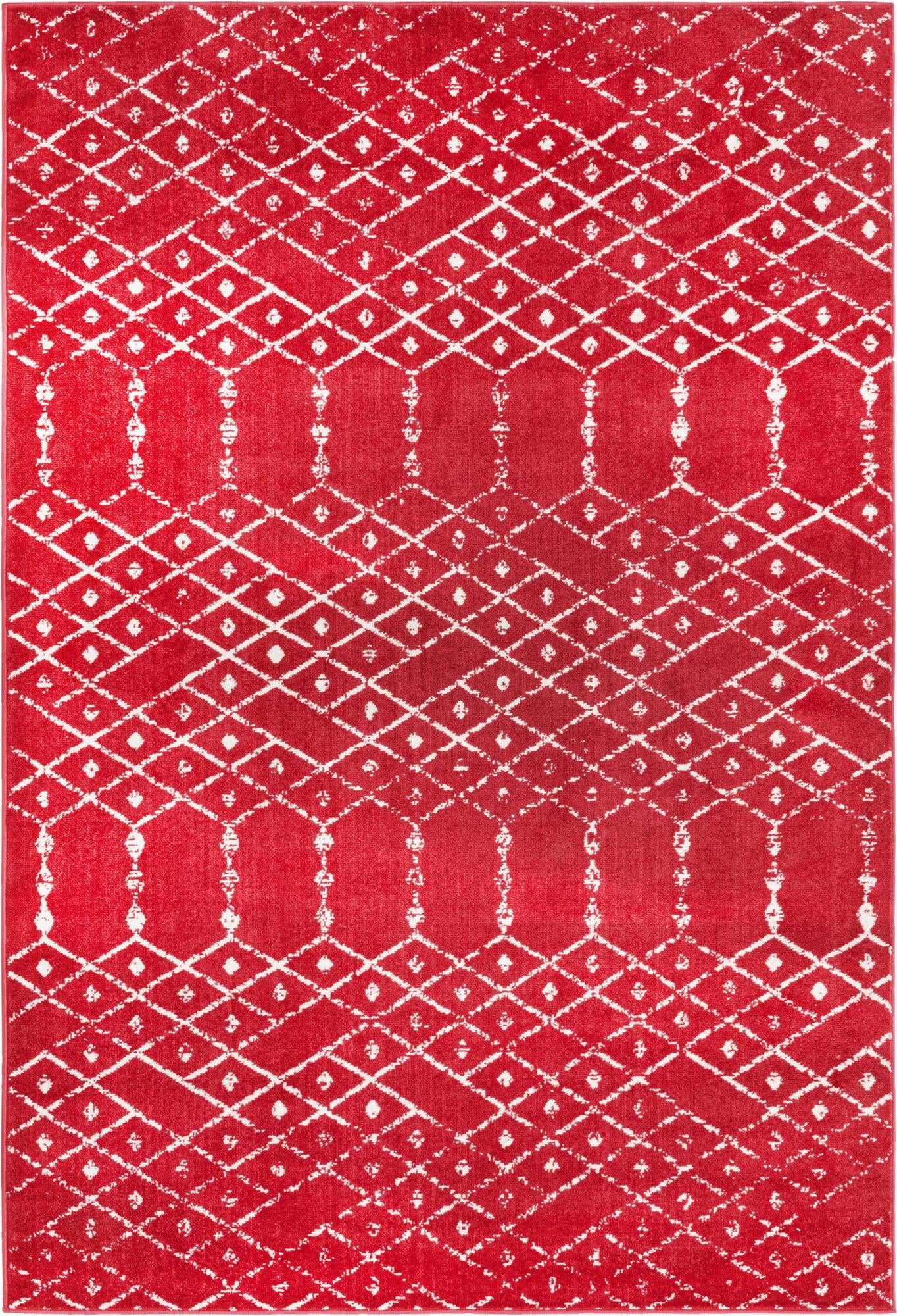 Rugs.com Paxon Trellis Collection Rug – 5' x 8' Raspberry Pink Medium ...