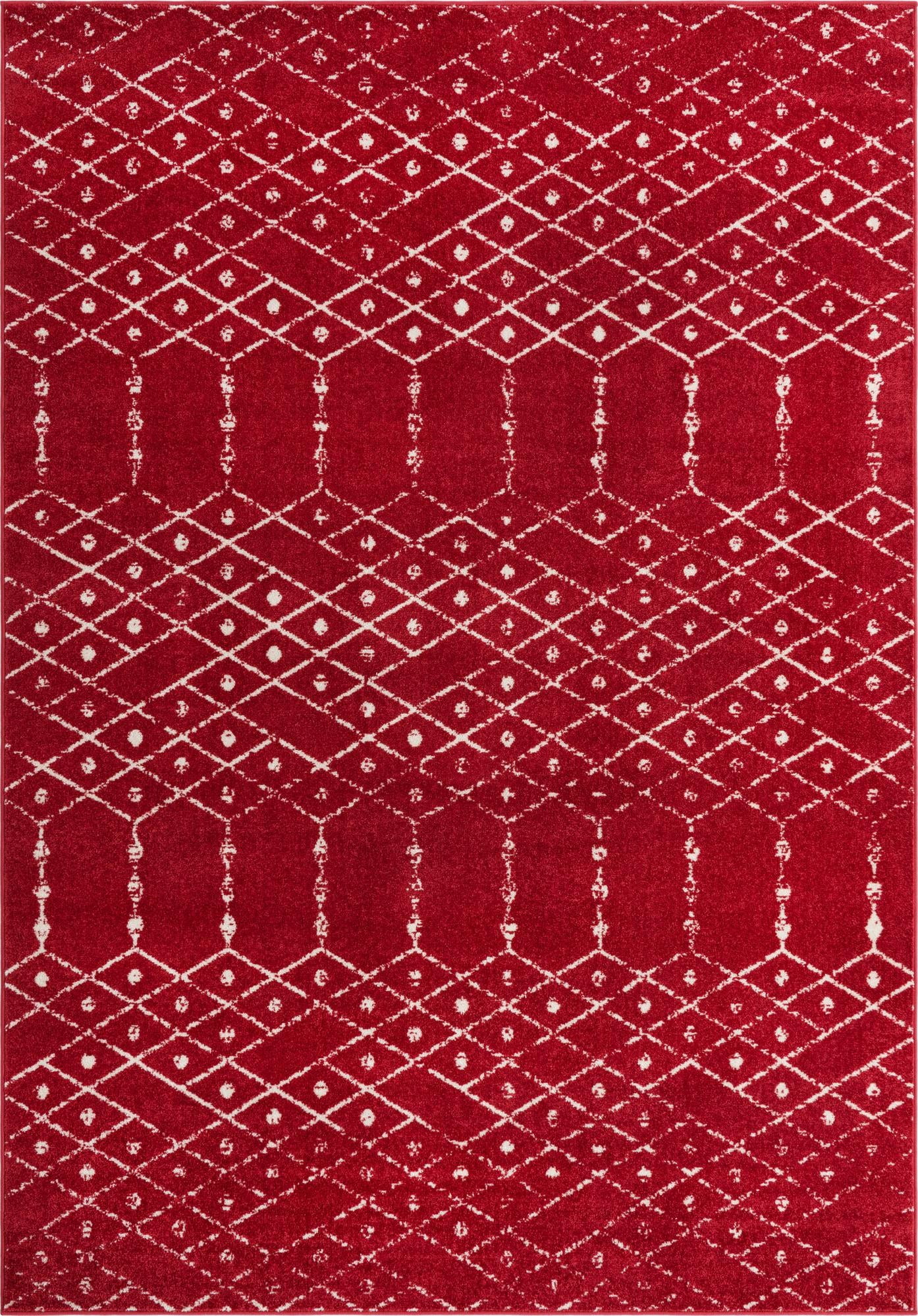 Rugs.com Paxon Trellis Collection Rug – 6' x 9' Raspberry Pink Medium ...