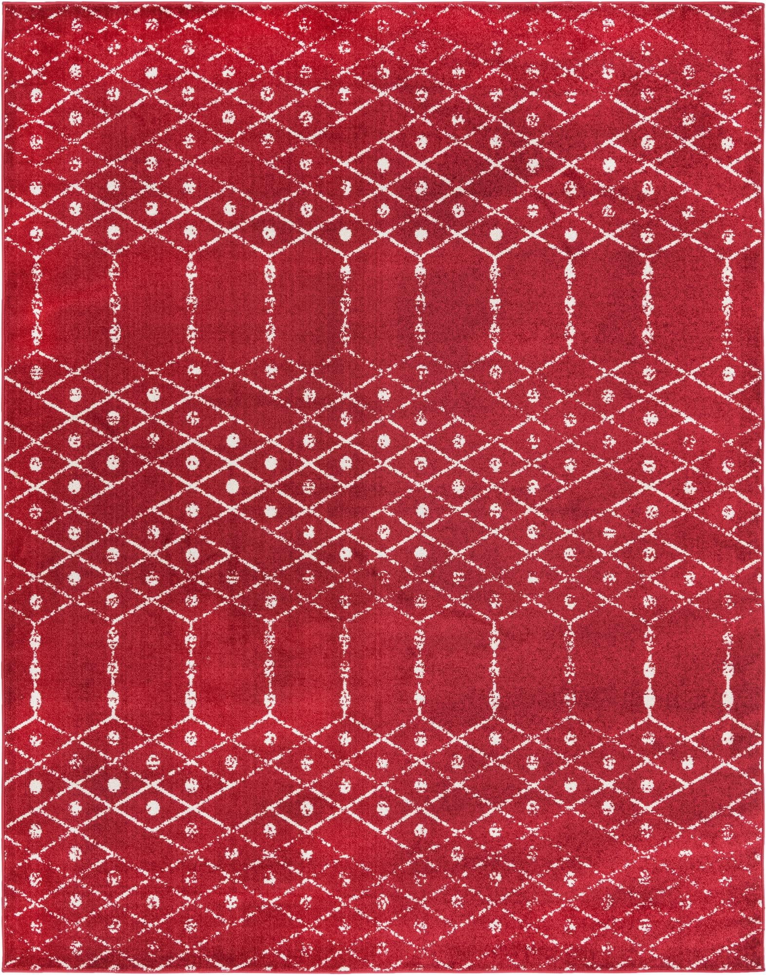 Rugs.com Paxon Trellis Collection Rug – 7' x 10' Raspberry Pink Medium ...